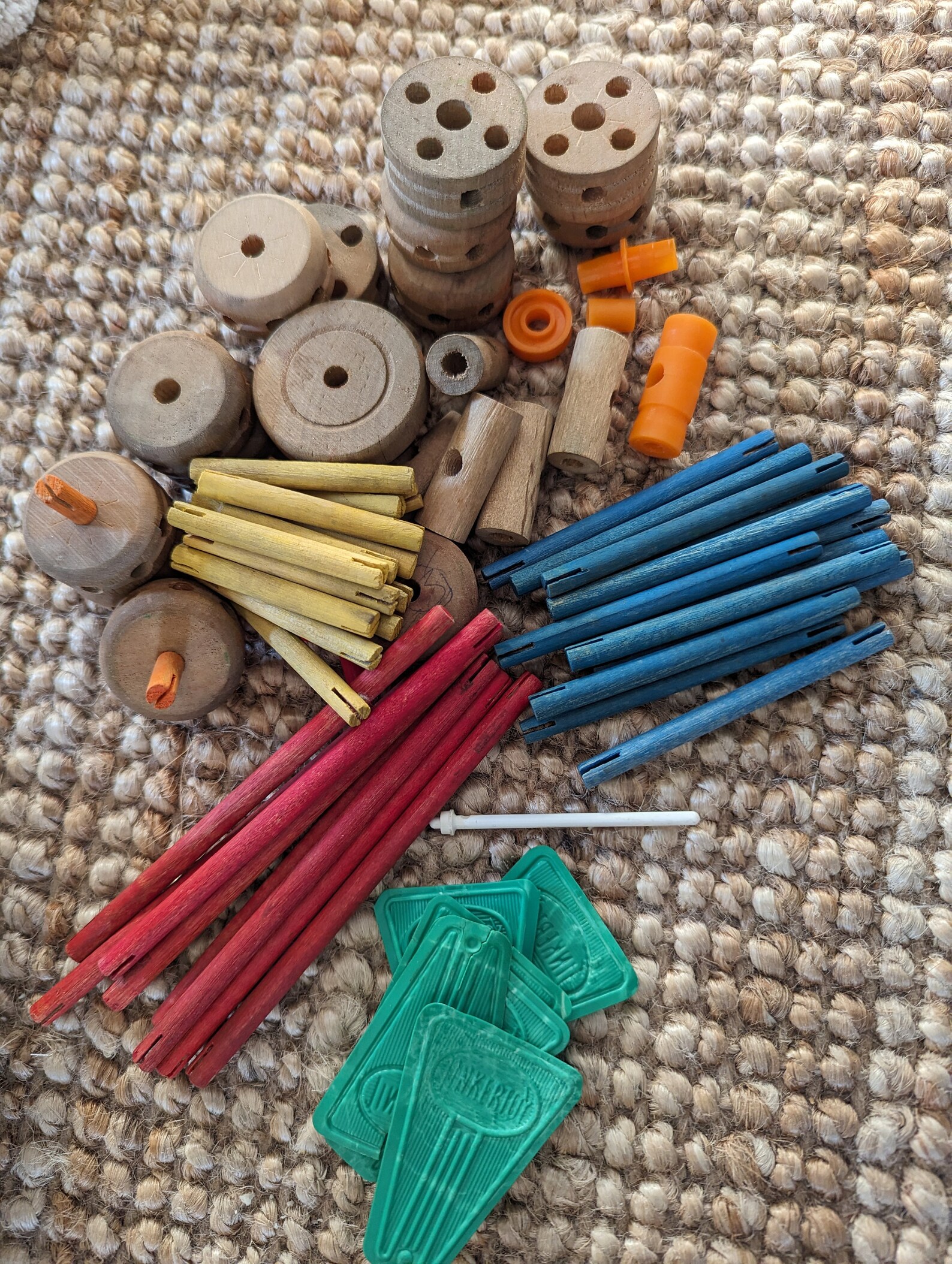 The Original Tinkertoy PREP Building Blocks Set Vintage - Etsy