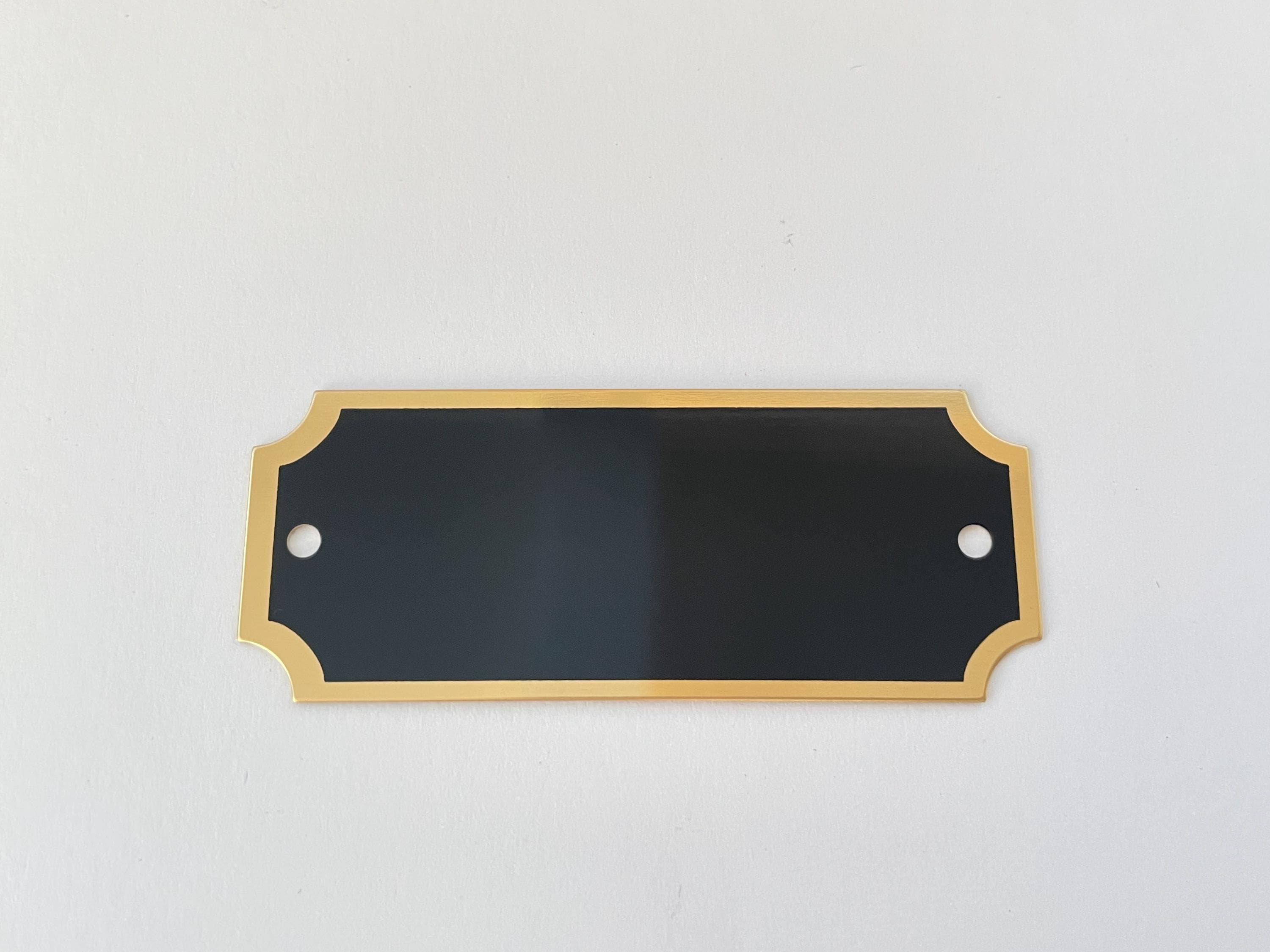 Engraved Perpetual Award Name Plates – Black & Gold - Buy 3 Get 1 FREE ...