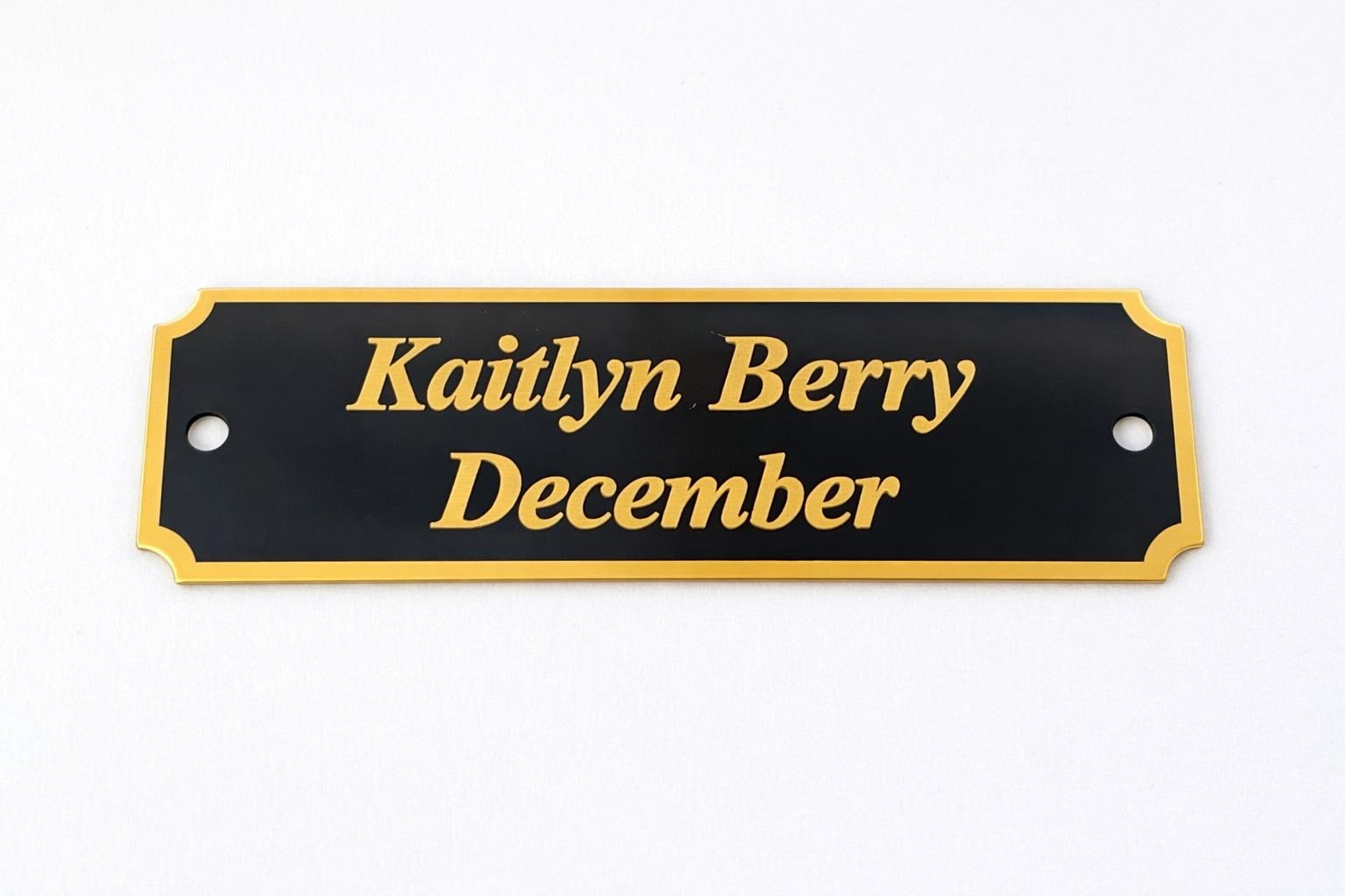 Engraved Perpetual Award Name Plates – Black & Gold - Buy 3 Get 1 FREE ...
