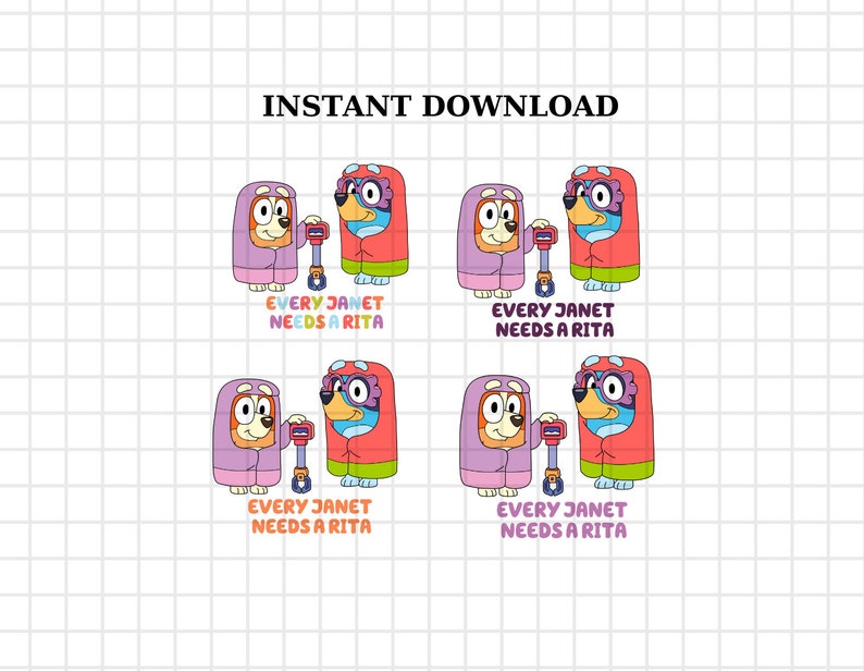 Bluey Png Every Janet Needs A Rita Bluey Family Png - Etsy New Zealand Bluey Png Every Janet Needs A Rita Bluey Family Png - Etsy New Zealand