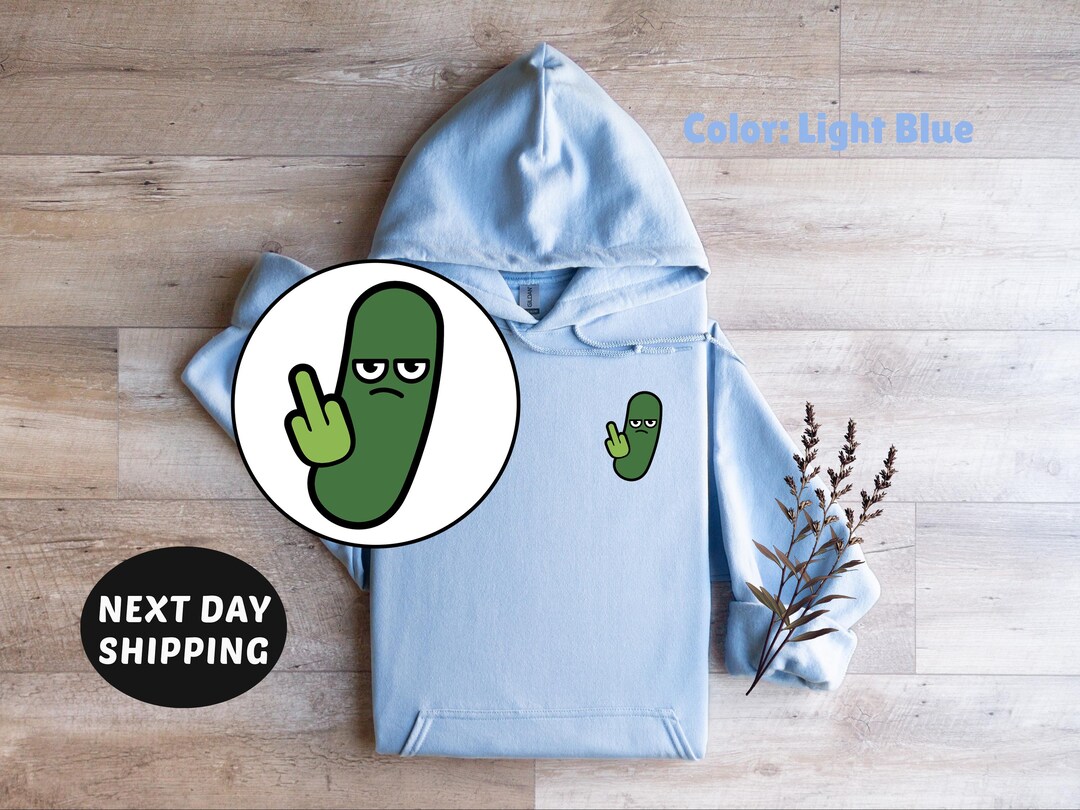 Middle Finger Pickle Hoodie: Funny Meme Party Apparel - Etsy