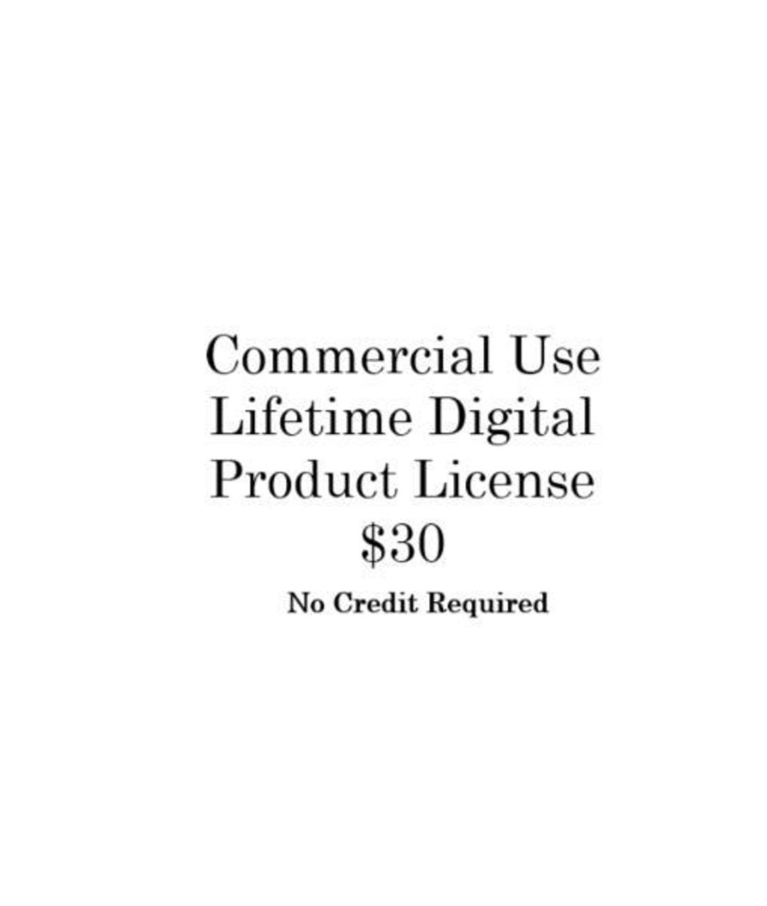 Commercial Use Lifetime Digital Product License - Etsy