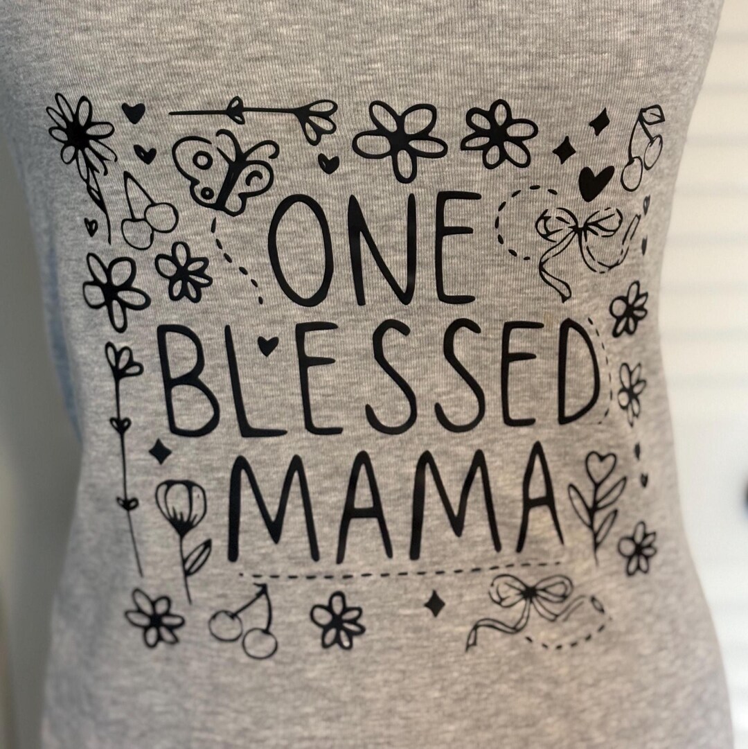 One Blessed Mama With Cherries and Bows SVG Digital Download - Etsy