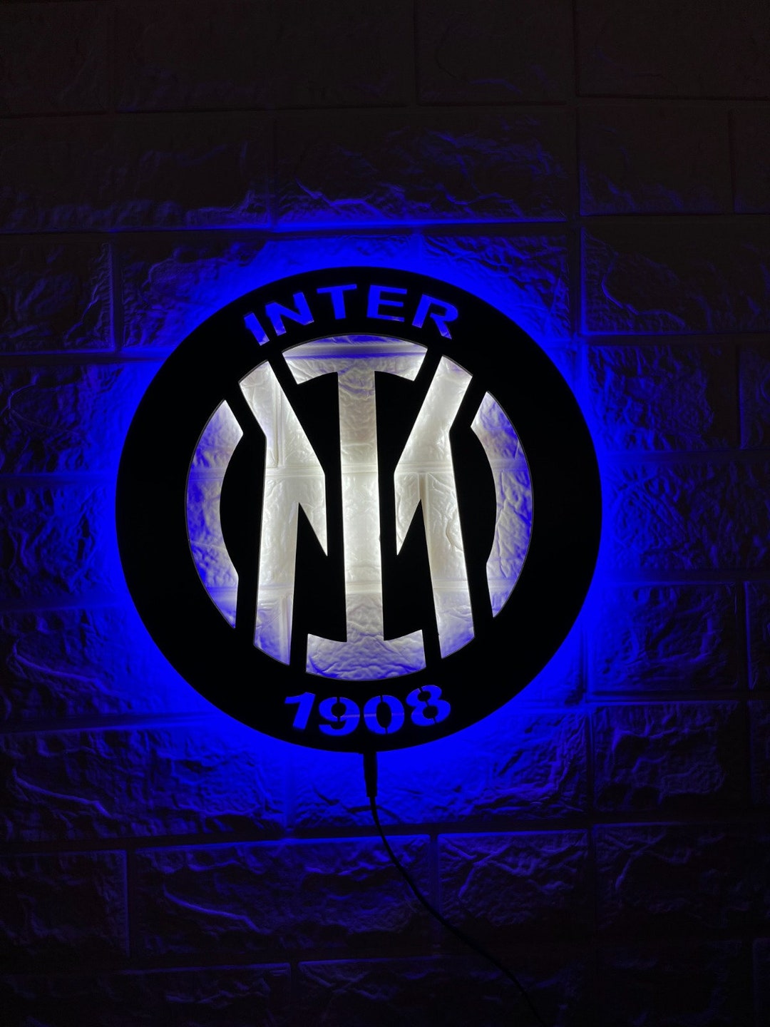 Milan Led Sign Inter Milan Wall Decor Seri A Lighted Wall - Etsy