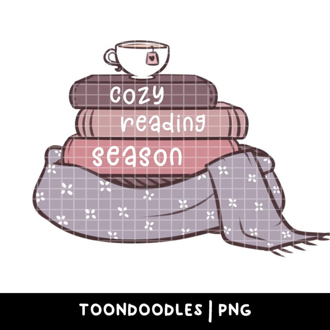 Cozy Reading Season PNG | Autumn PNG | Hand Drawn Clipart | Cute ...