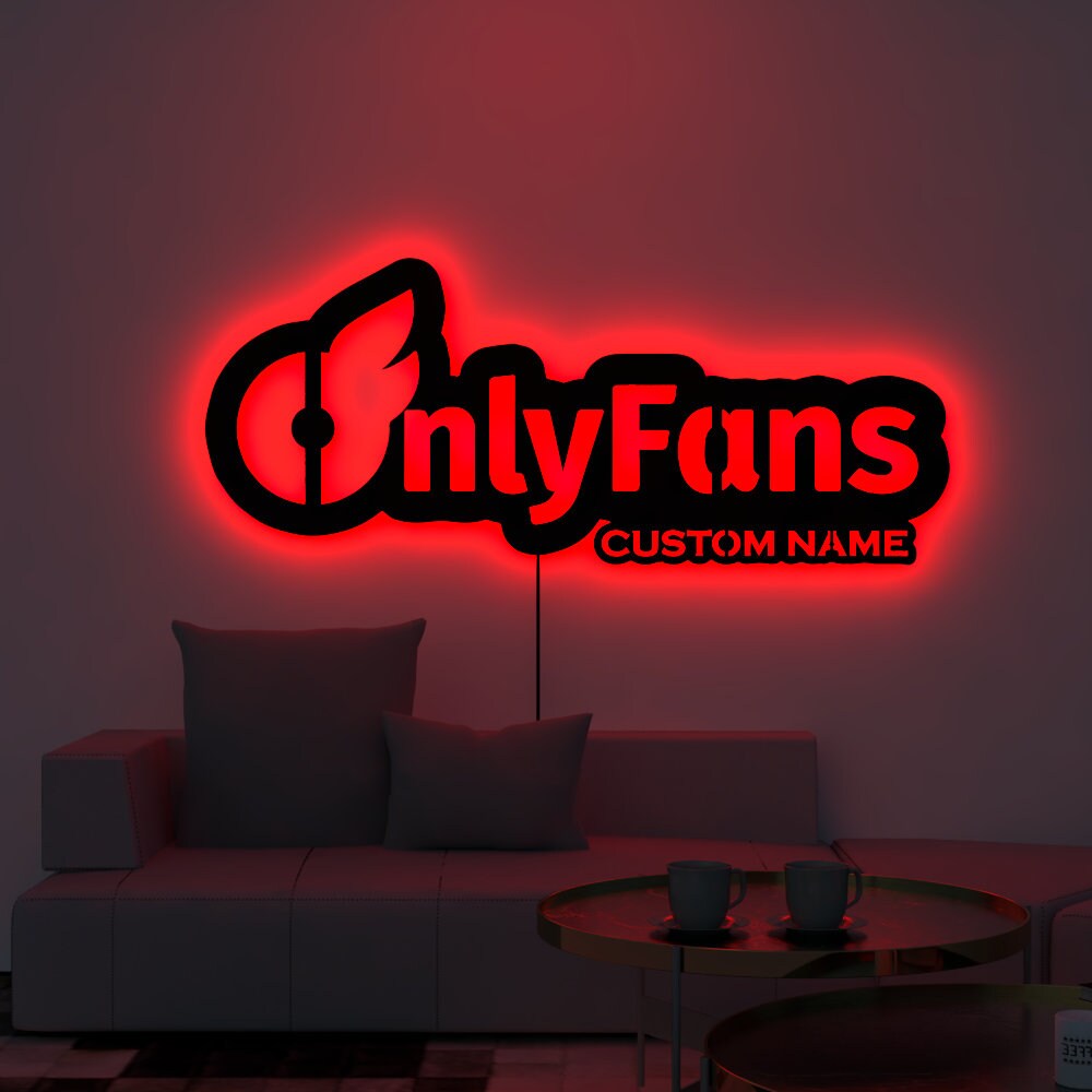 Custom Onlyfans Logo-onlyfans Branding-onlyfans Ideas-led Wall Decor ...