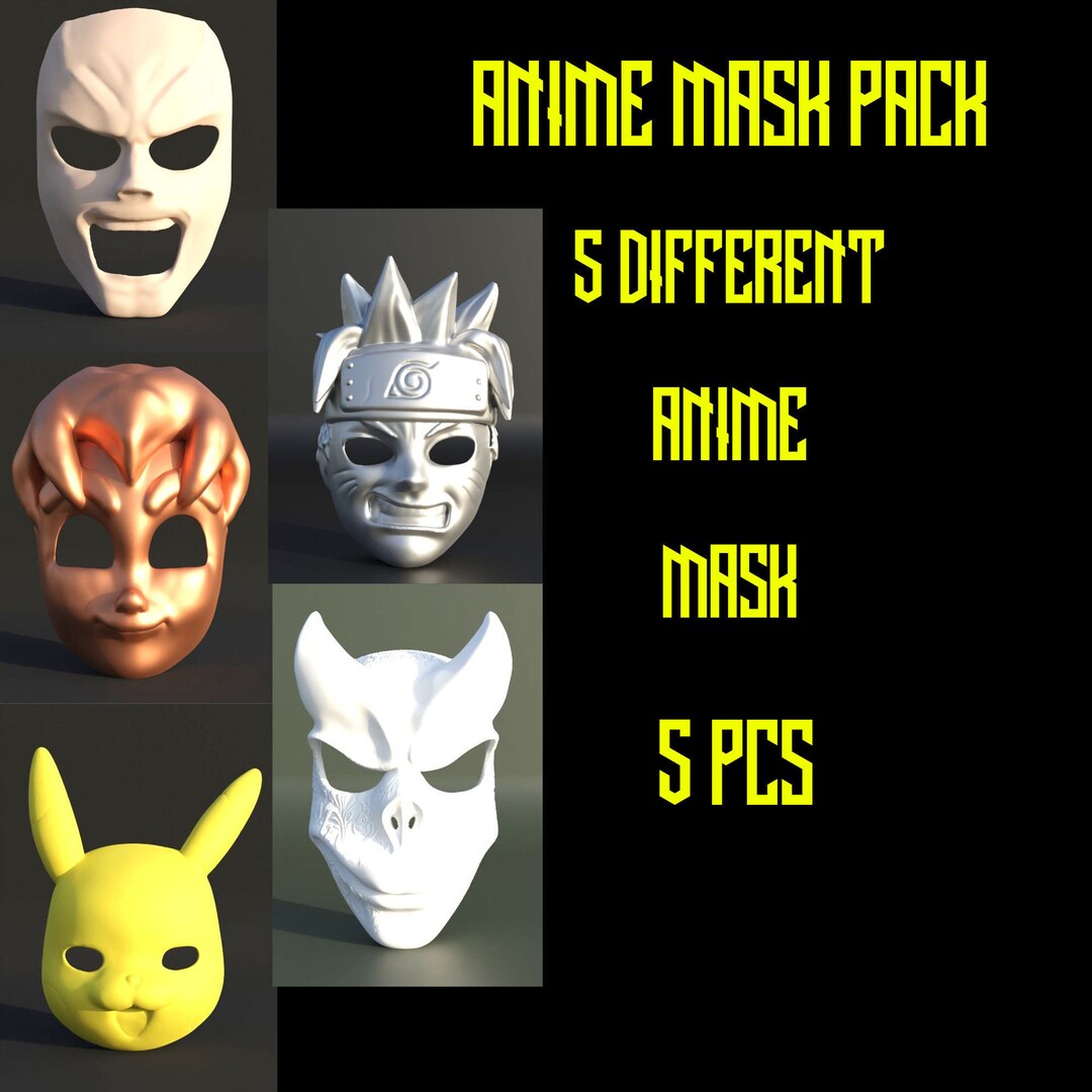 DIY Mega Mask Set Printable Pack of 5 Cosplay Masks - Etsy
