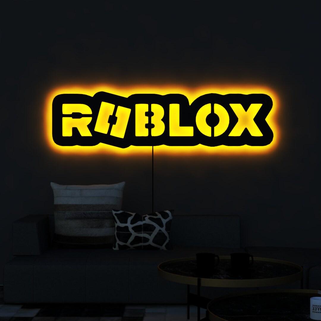 Roblox Gaming Sign, Roblox Video Game Art, Game Room Decor,led Wall ...