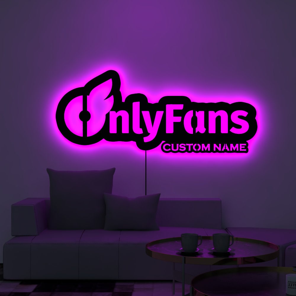 Custom Onlyfans Logo-onlyfans Branding-onlyfans Ideas-led Wall Decor ...