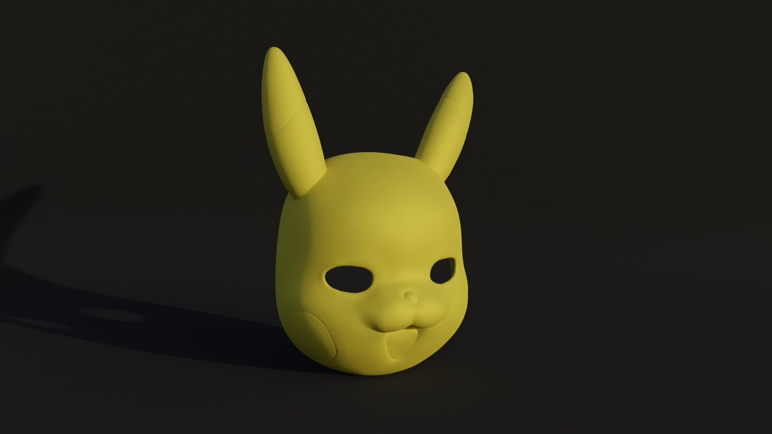 Anime Pikac Mask 3D Printable STL File OBJ PLY File Format - Etsy