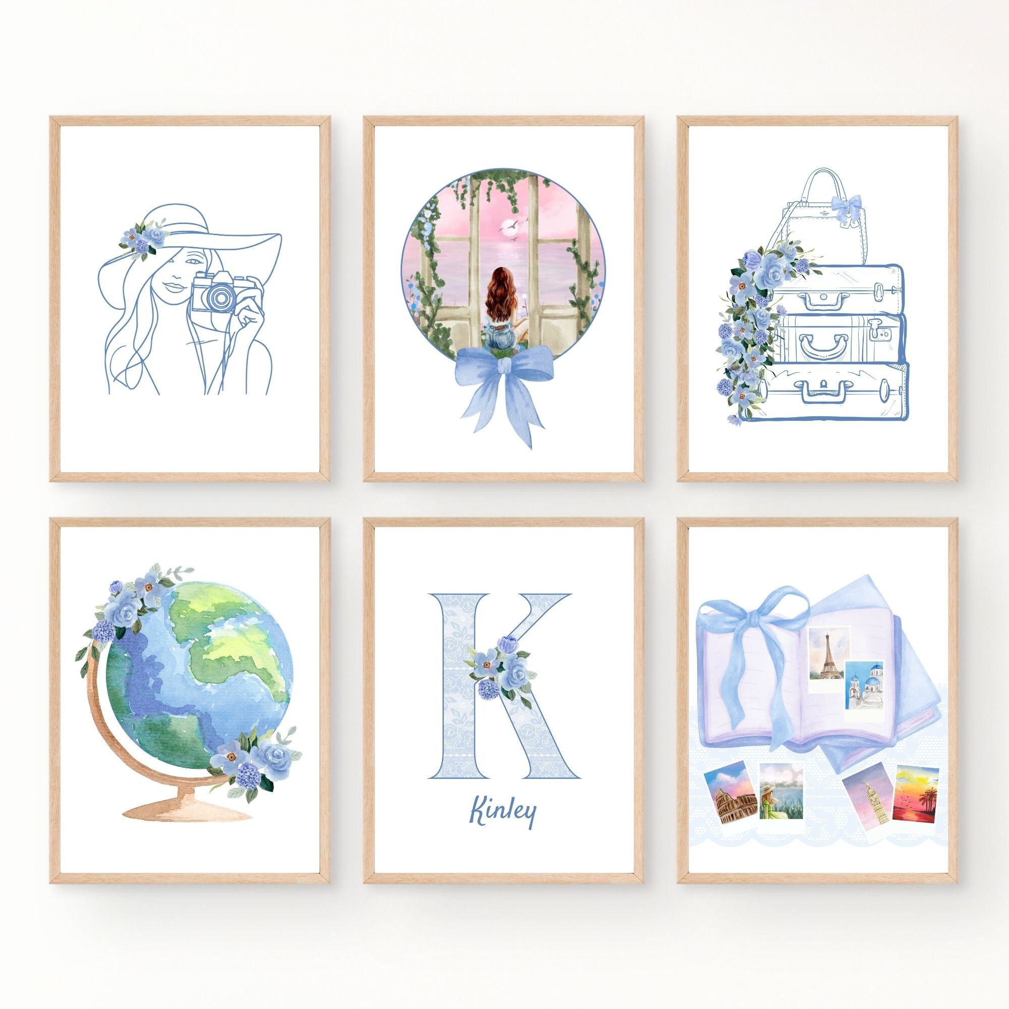 Loveshackfancy Decor, Loveshackfancy Art, Loveshackfancy Prints, Blue ...