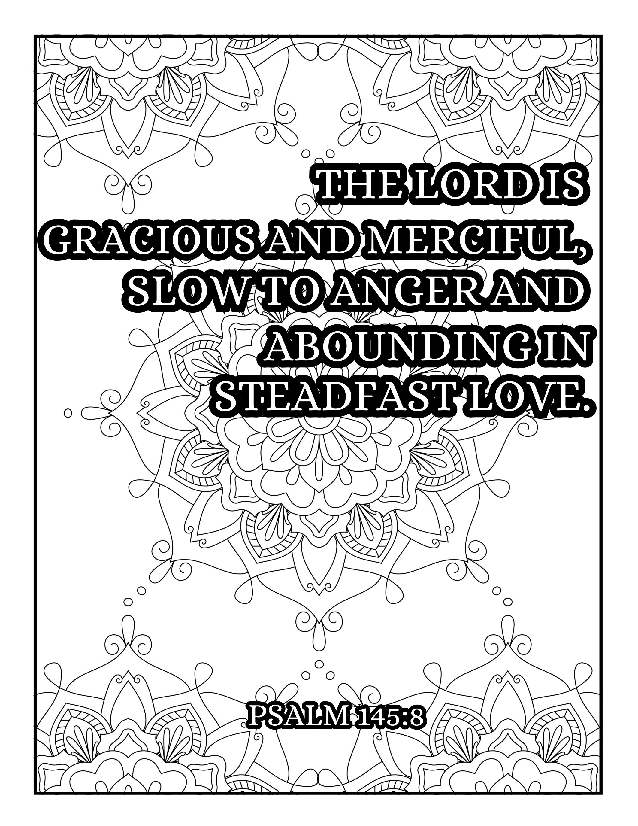 Bible Verse Coloring Pages, Christian Coloring Pages, Attributes of God ...