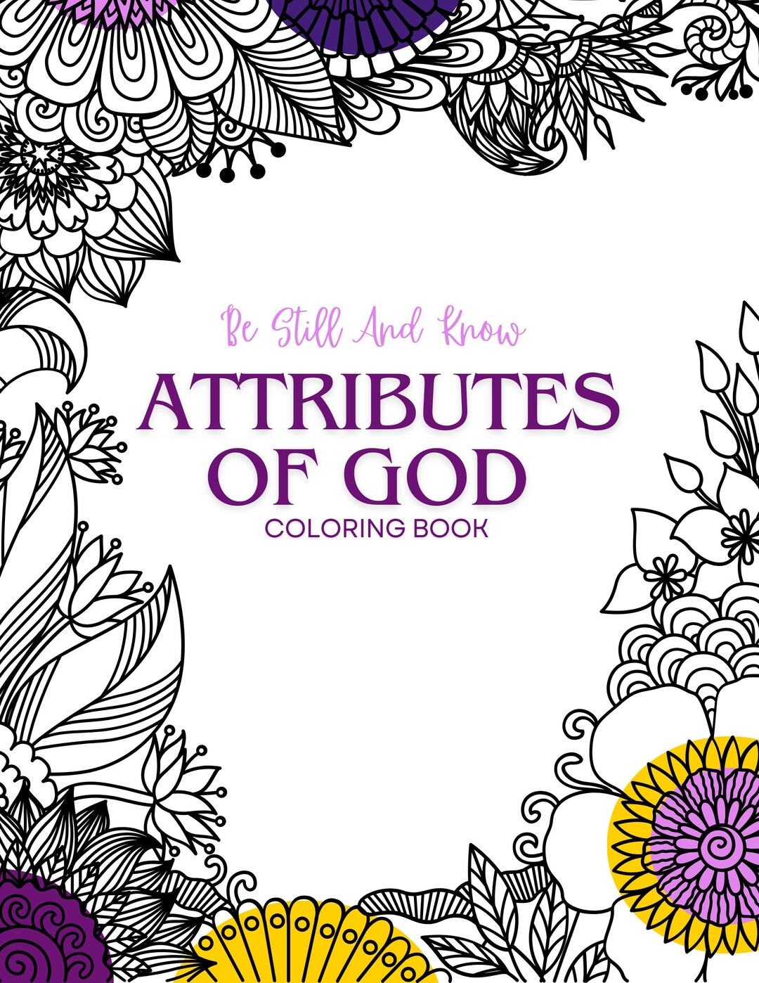 Bible Verse Coloring Pages, Christian Coloring Pages, Attributes of God ...