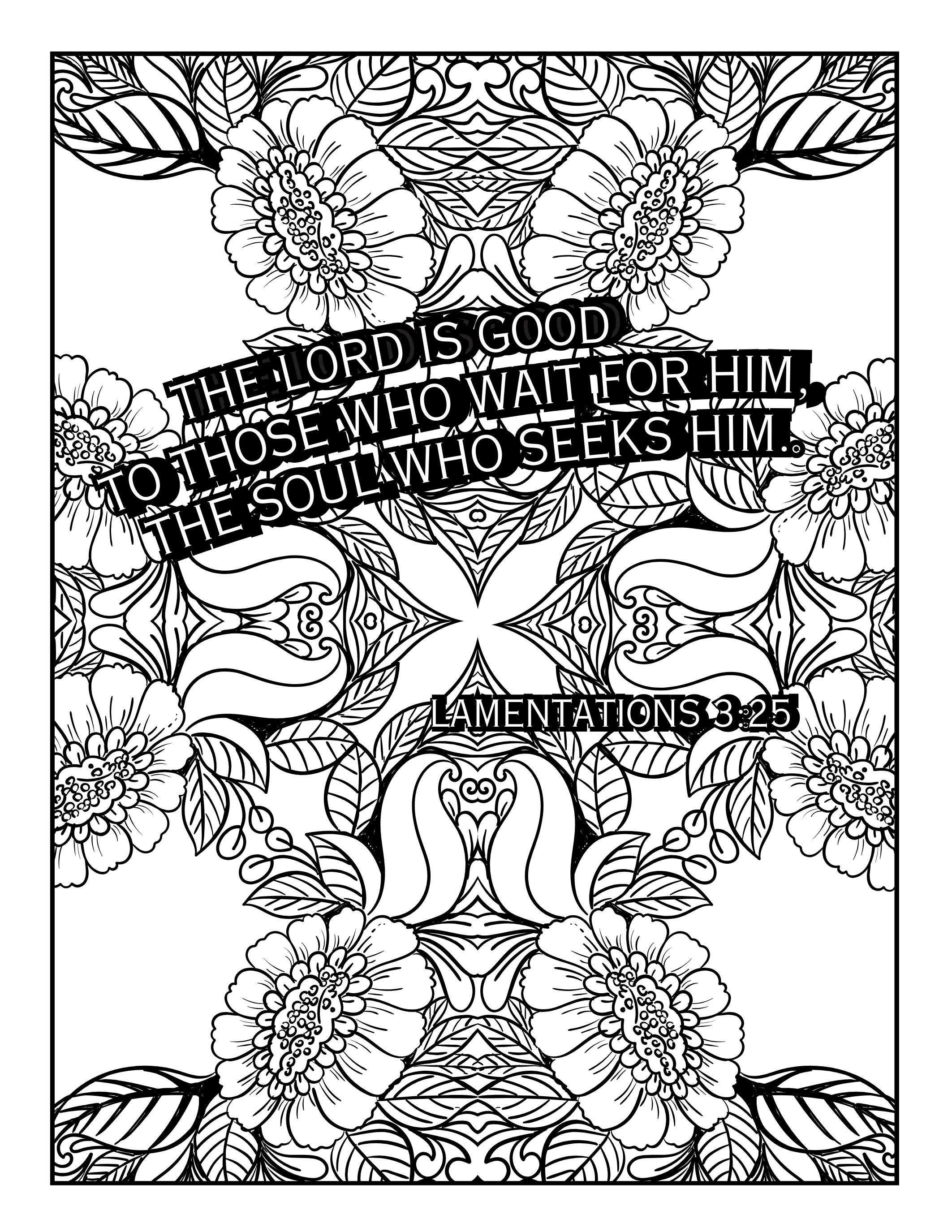 Bible Verse Coloring Pages, Christian Coloring Pages, Attributes of God ...