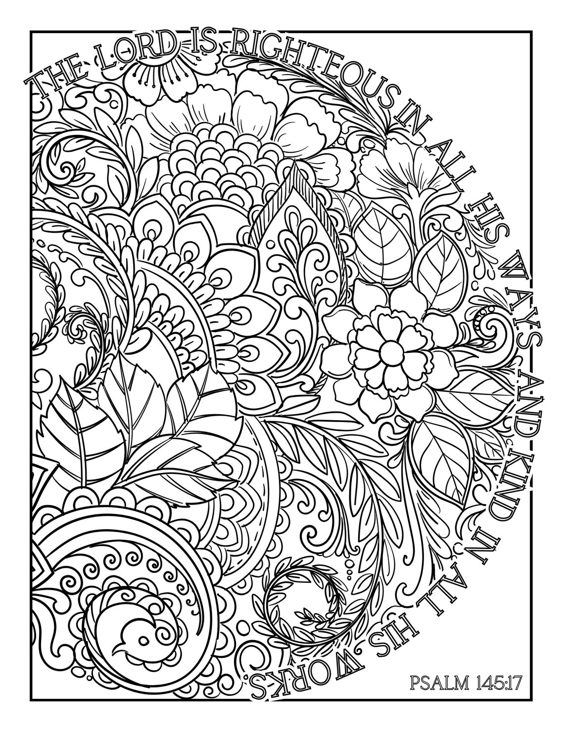 Bible Verse Coloring Pages, Christian Coloring Pages, Attributes of God ...