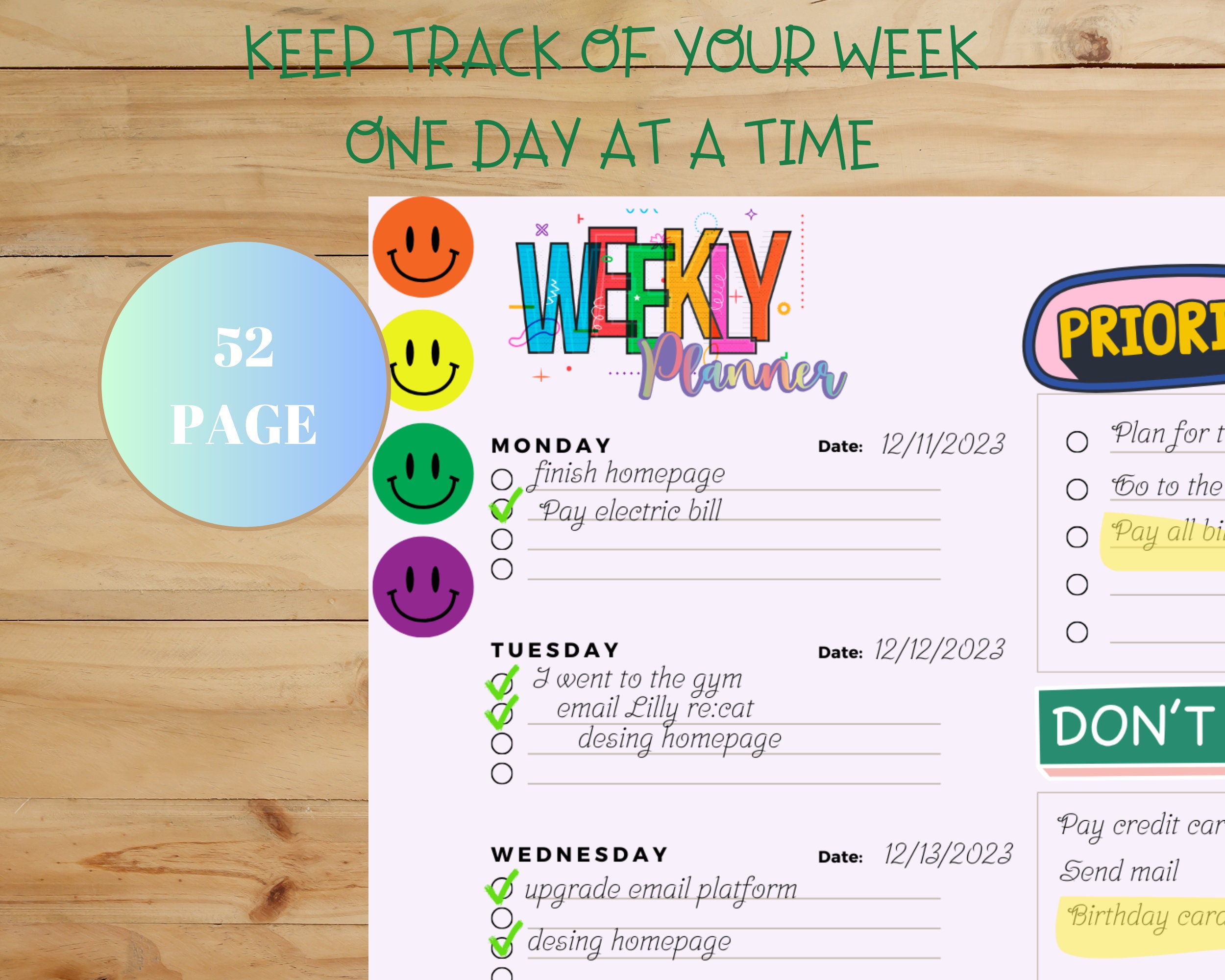 Planner Schedule Template, Weekly Planner Printable, Homeschool Weekly ...