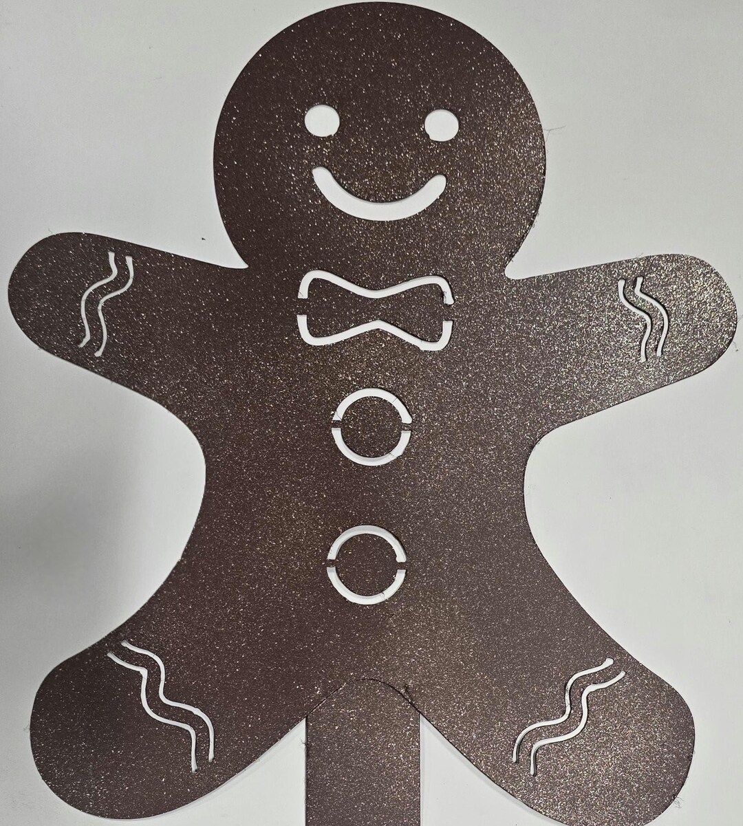 Metal Gingerbread Man Yard Ornament | Festive Outdoor Holiday Decor ...