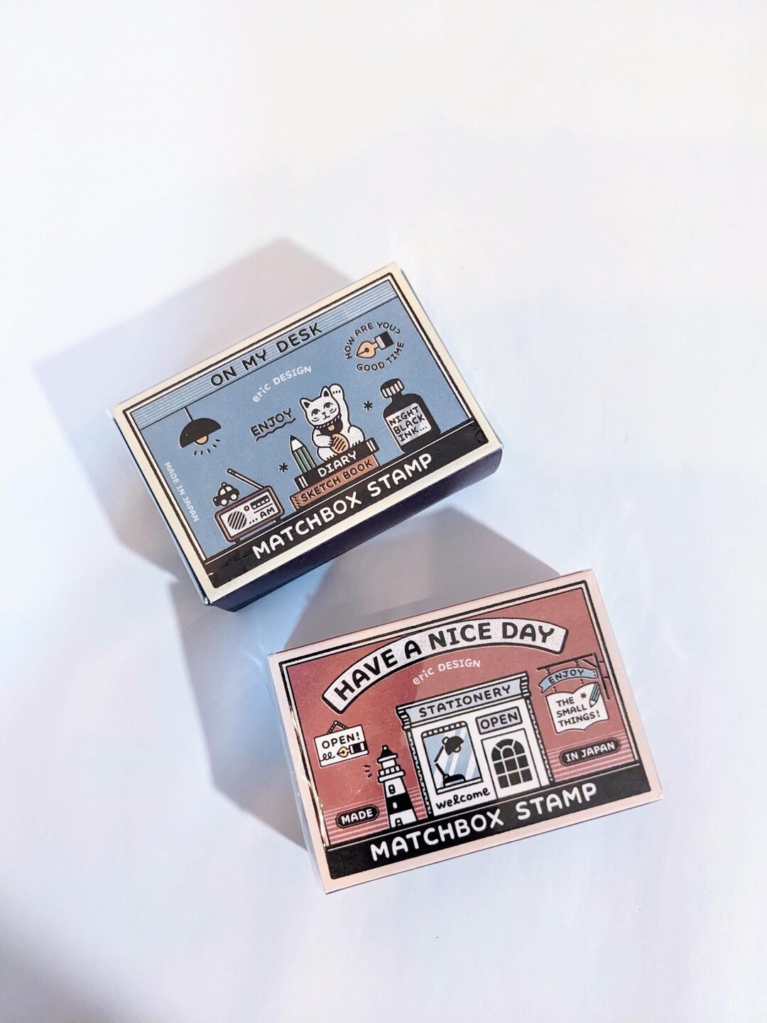 Eric Small Things X SANBY Matchbox Stamp Rubber Stamp Set From Japan - Etsy