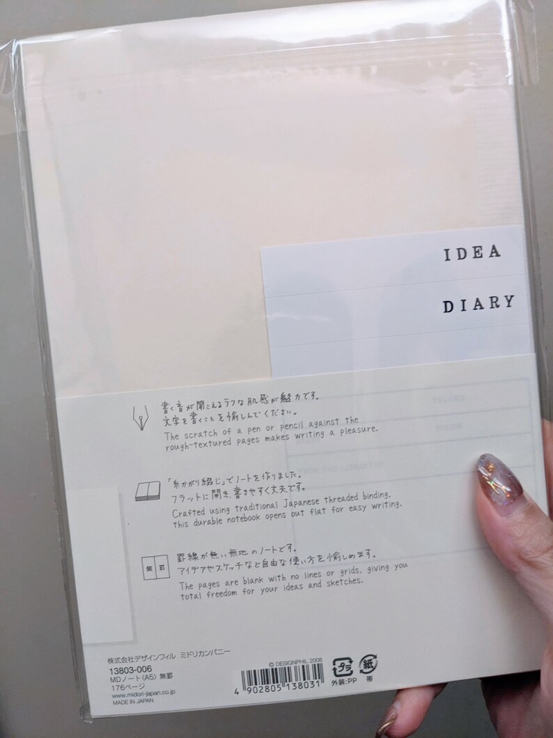 Midori MD Notebook MD Paper Pad Cotton MD Notebook Journal 1 Day 1 Page ...