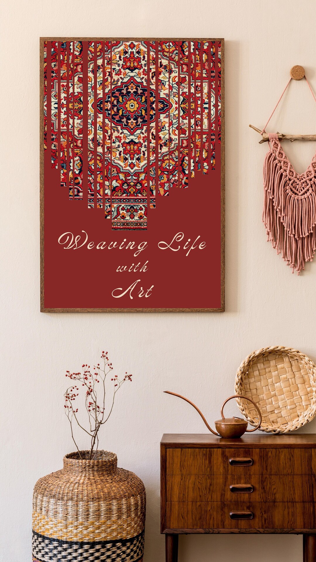 Carpet Weaving Poster Downloadable Wall Art Home Design - Etsy
