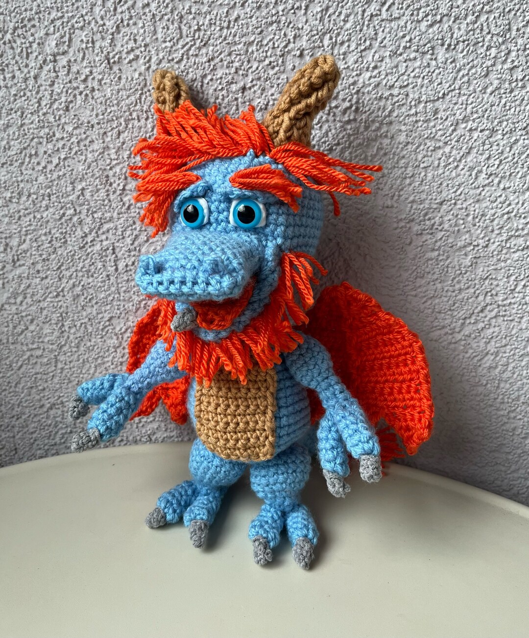Crochet Blue Dragon Pattern - Etsy