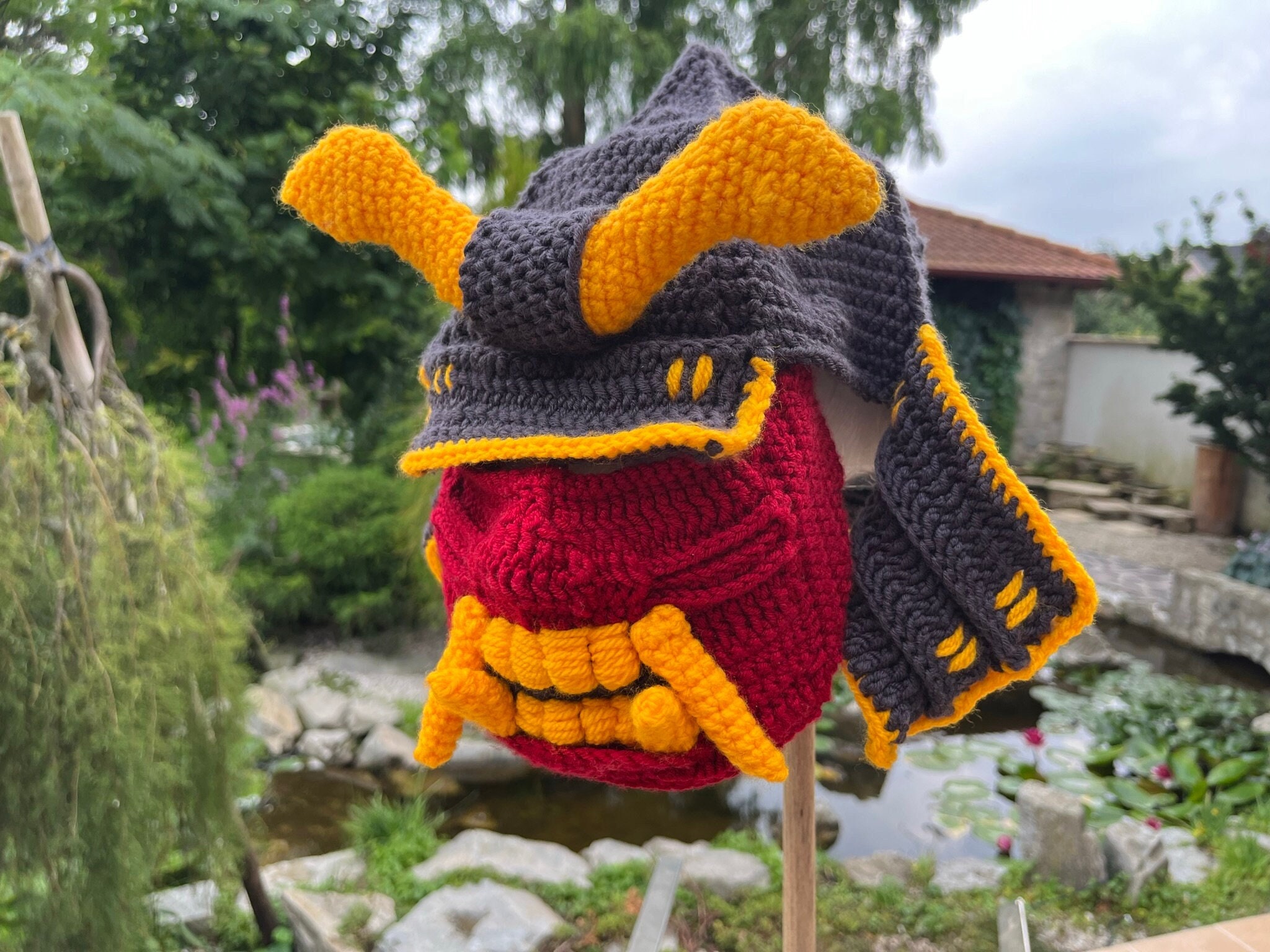 Kabuto Samurai Helmet Oni Mask Ninja Crochet Pattern - Etsy