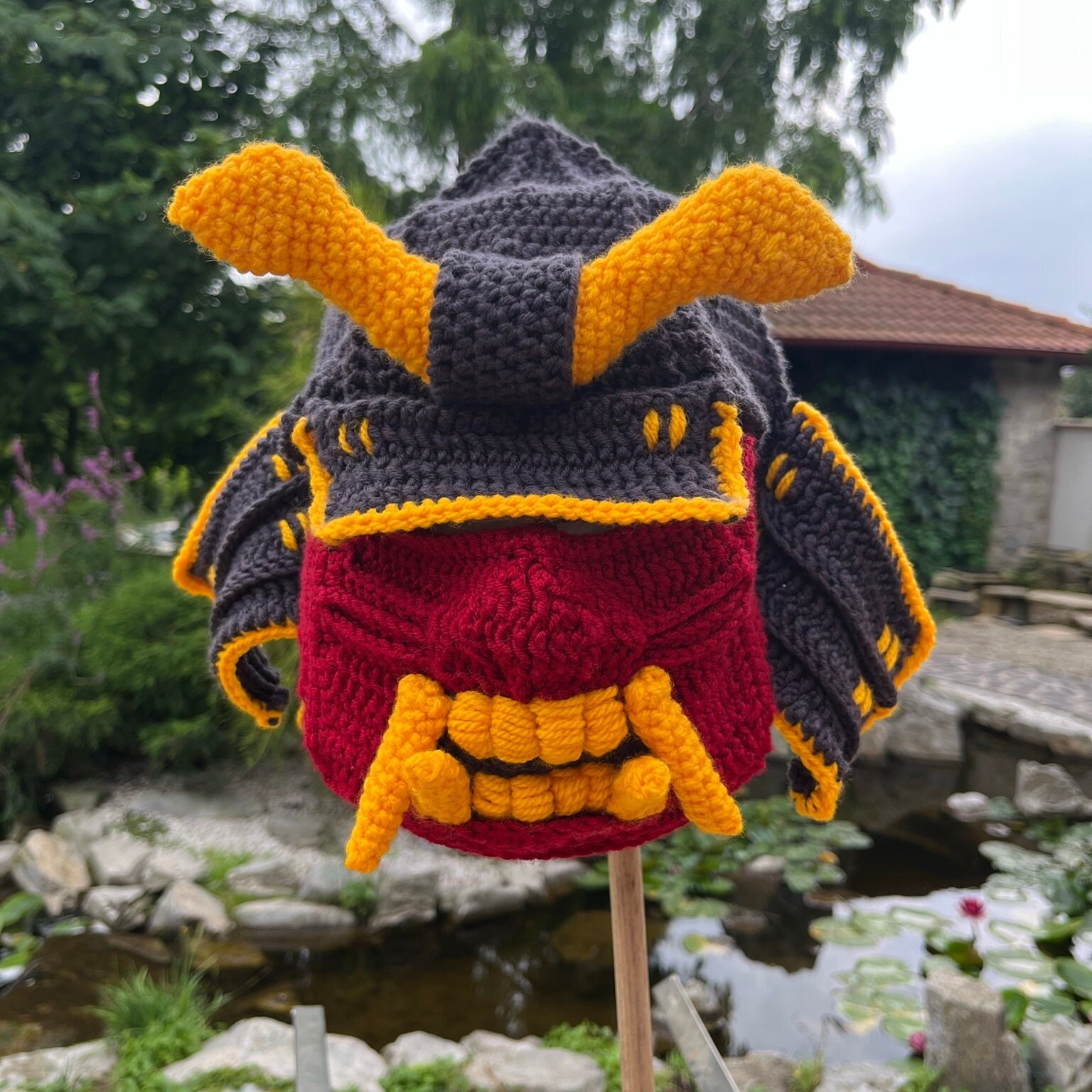 Kabuto Samurai Helmet Oni Mask Ninja Crochet Pattern - Etsy