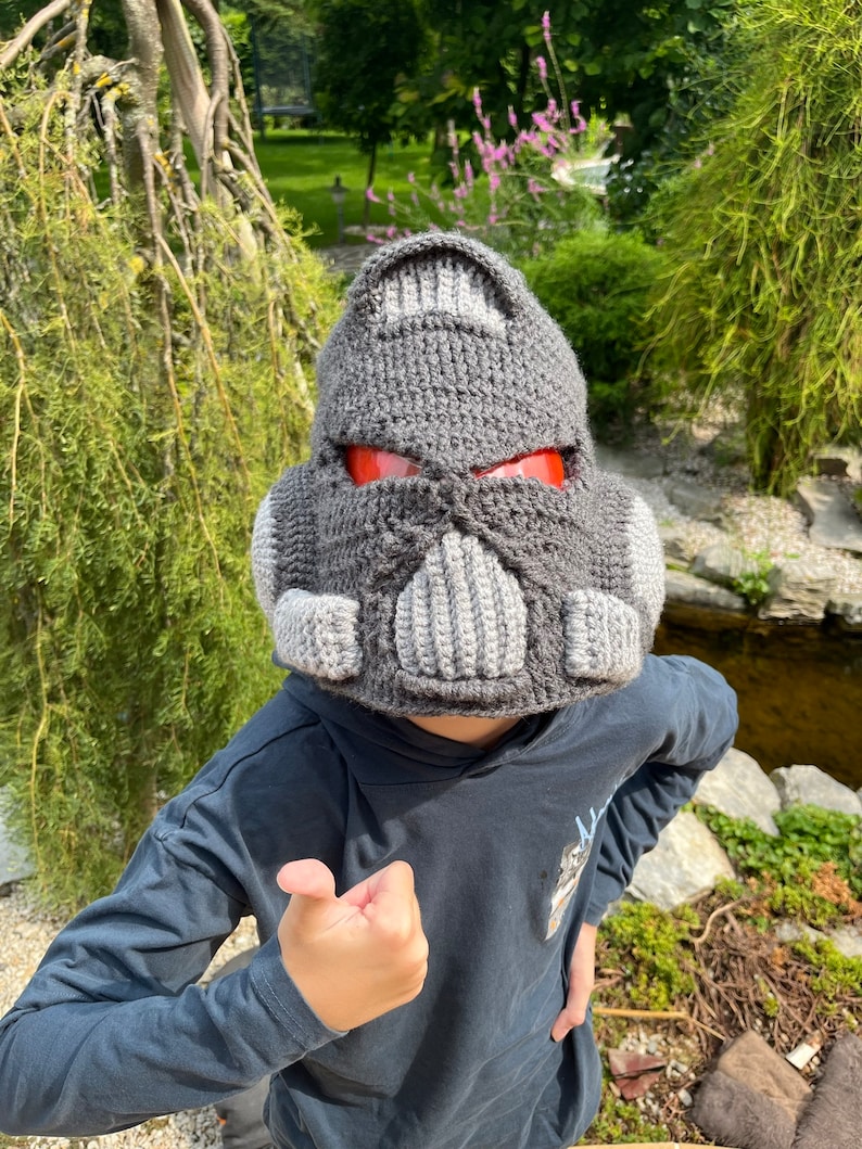 Crochet Power Armor Helmet Pattern (updated) - Etsy