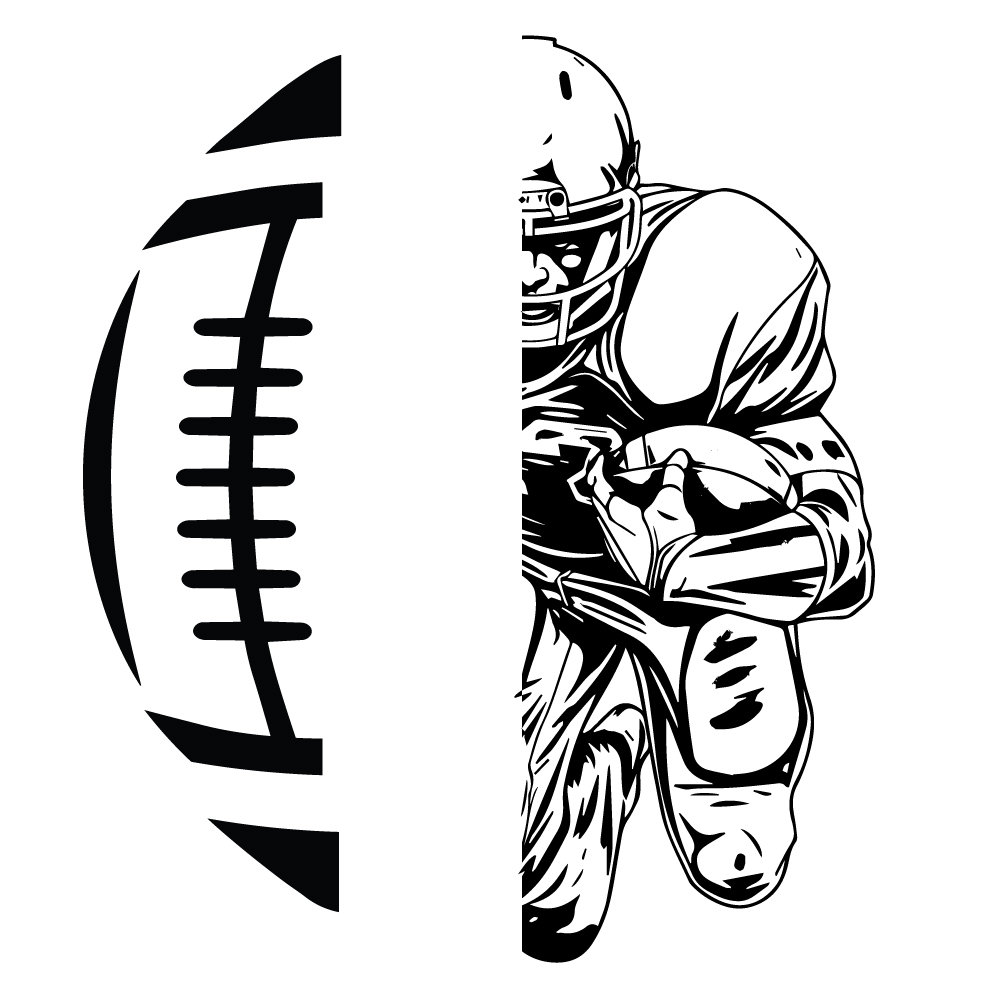 Football Player SVG Bundle (digital Download) - Etsy
