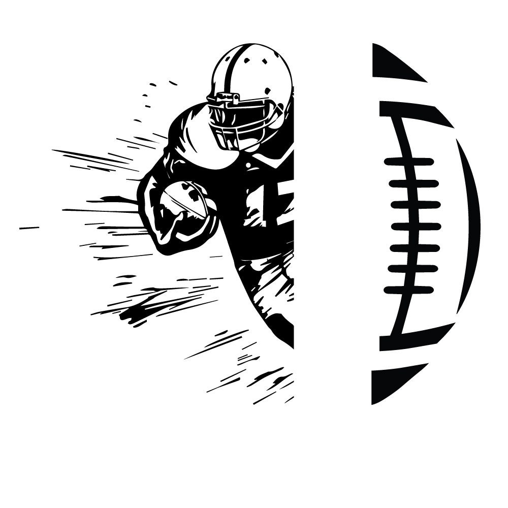 Football Player SVG Bundle (digital Download) - Etsy