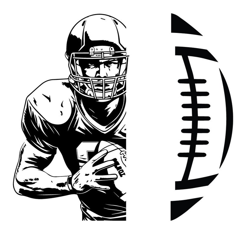 Football Player SVG Bundle (digital Download) - Etsy