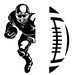 Football Player SVG Bundle (digital Download) - Etsy