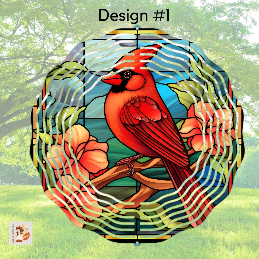 Cardinal Wind Spinner, Vibrant, Metal, Garden, Yard or Porch Decor ...