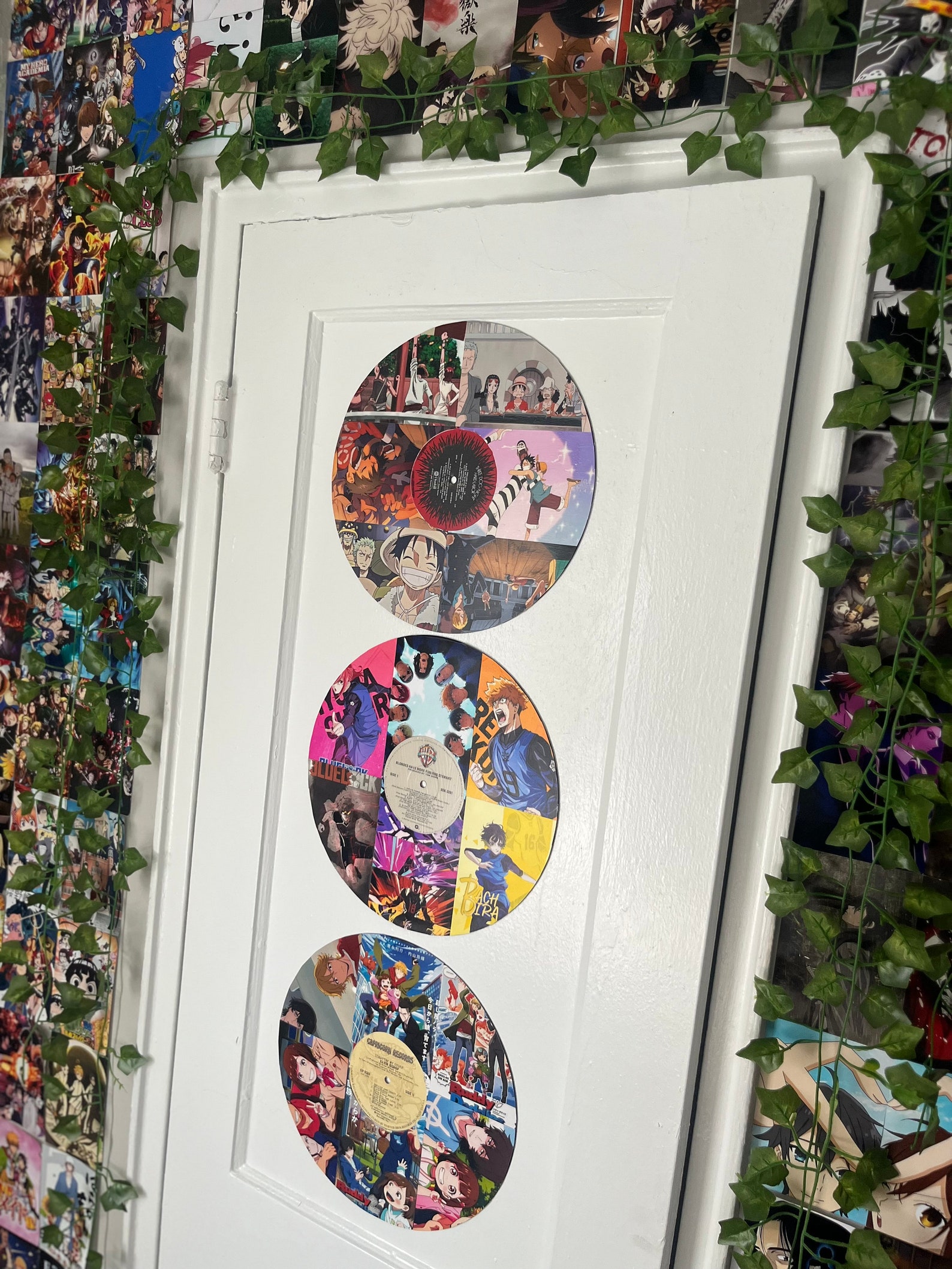 Custom 12 Anime Upcycled Vinyl Records - Etsy