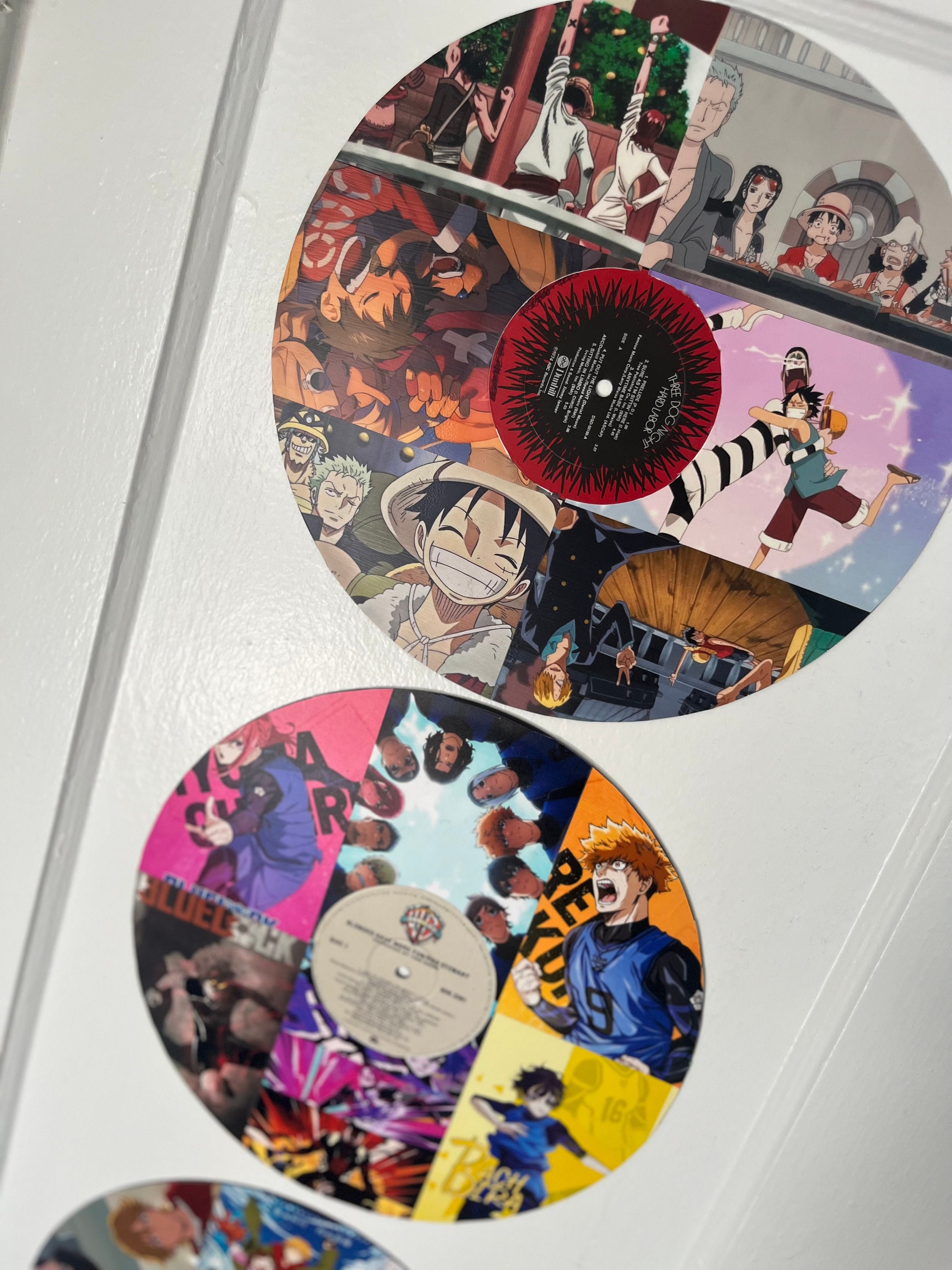 Custom 12 Anime Upcycled Vinyl Records - Etsy