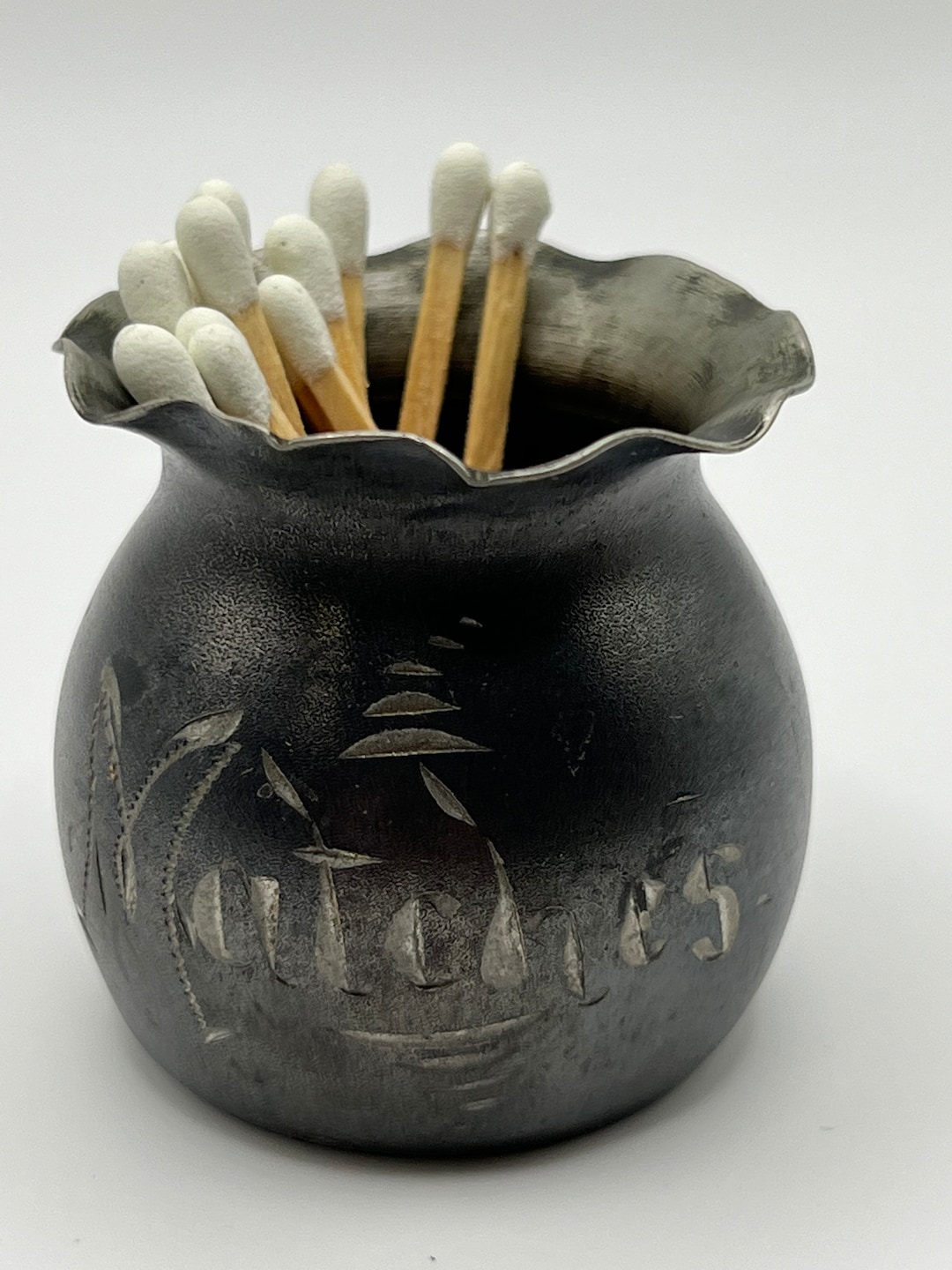 Sterling Silver Plated pewter Color Match Cup/ Toothpick Cup - Etsy