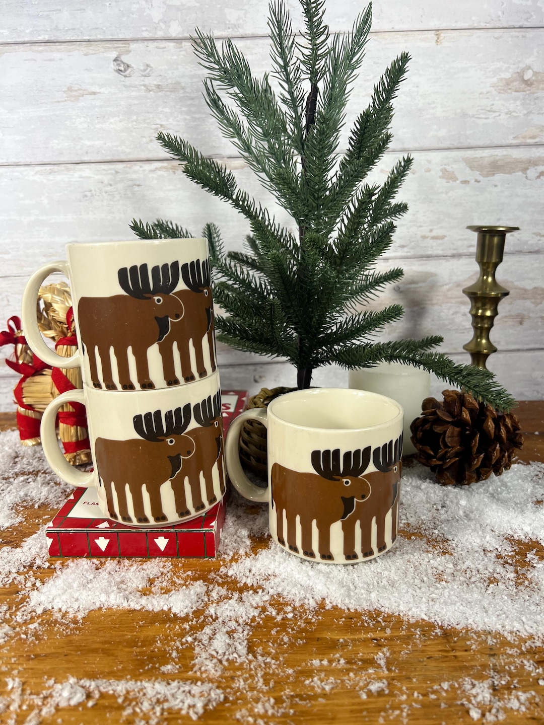 Three 3 Vintage Taylor & Ng Moose Mugs, Made in Japan - Etsy
