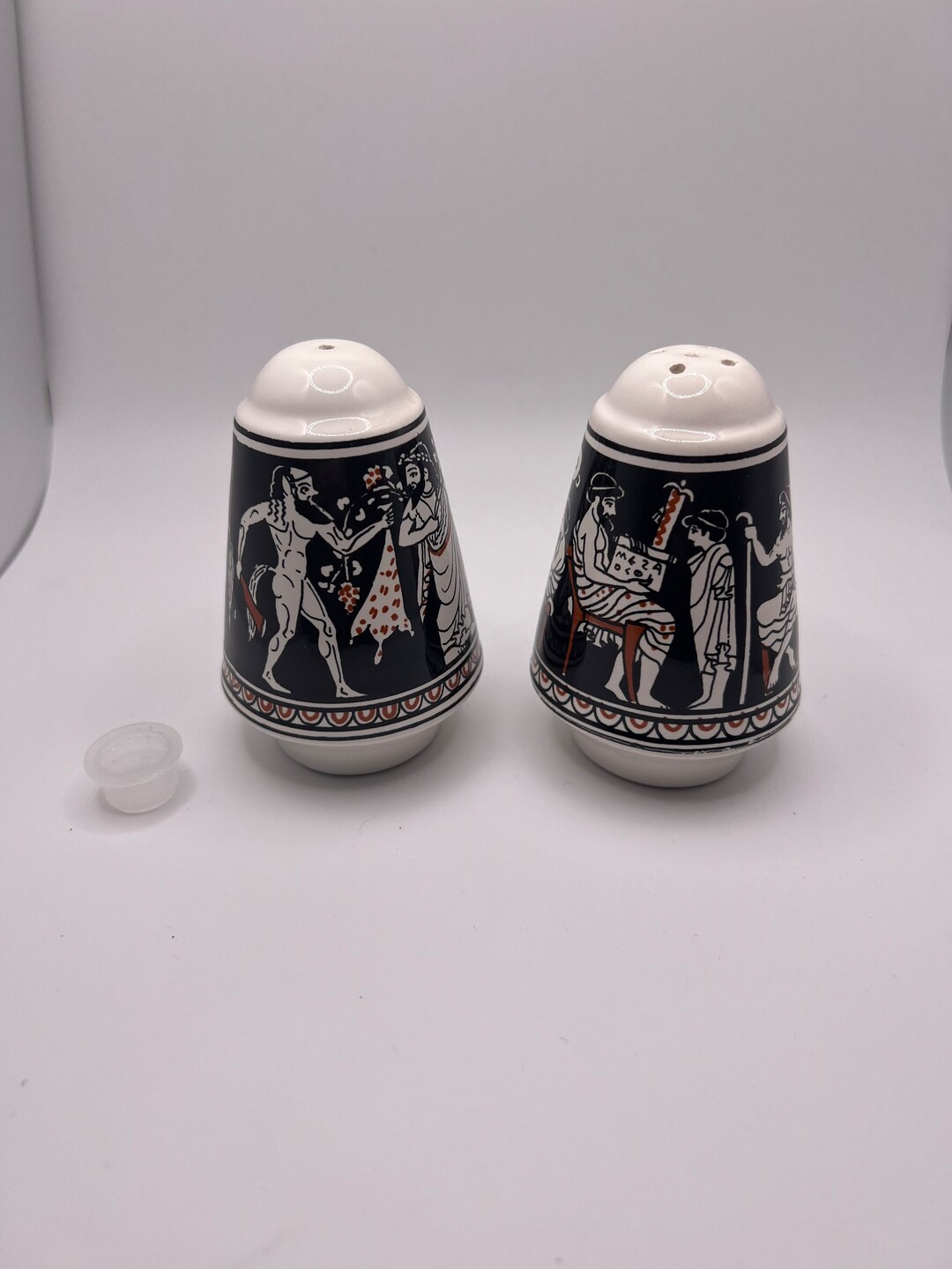Greek Salt and Pepper Shaker Made in Greece by D. Vassilopoulos - Etsy