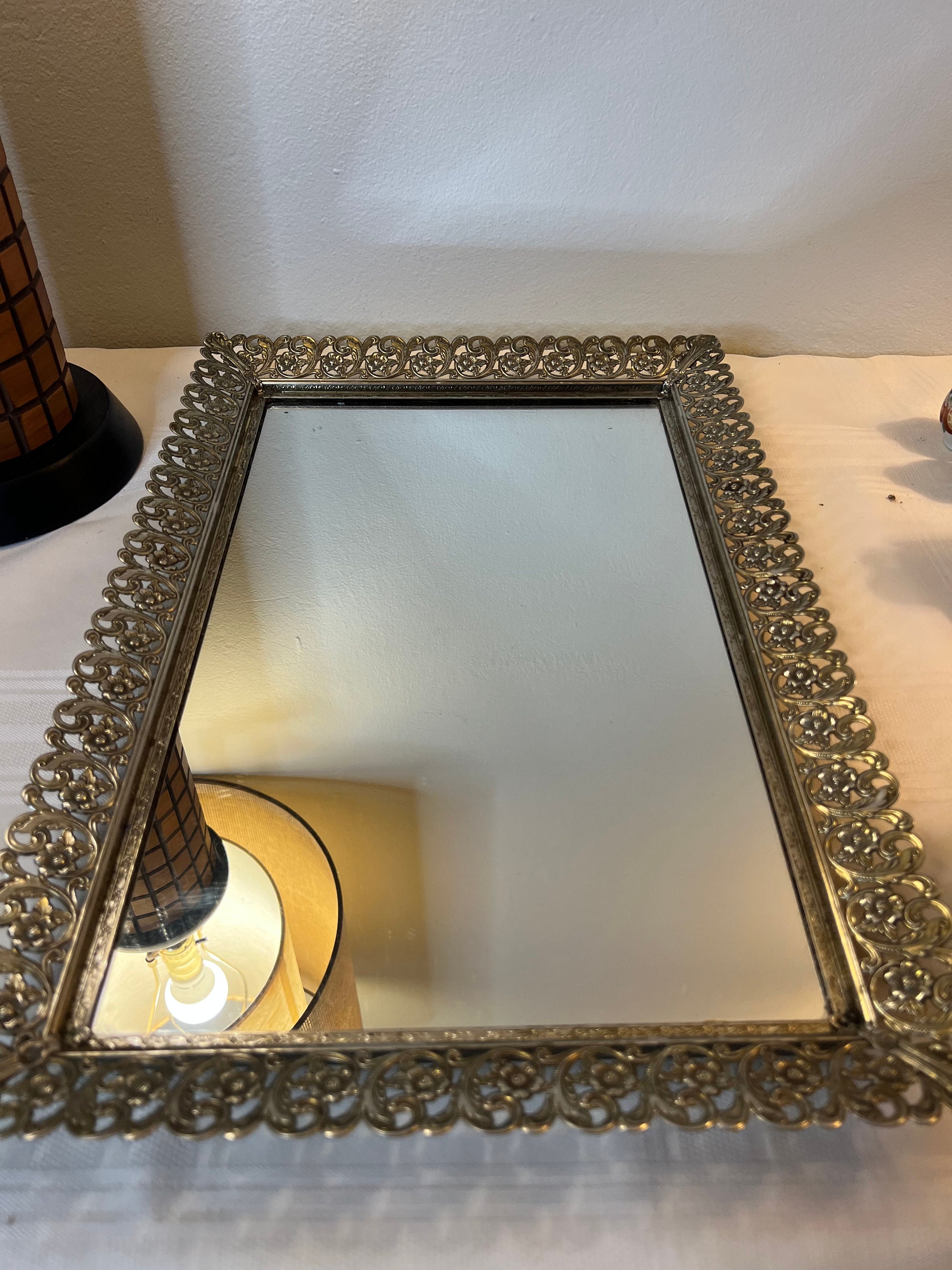 Vintage Perfume Tray/ Mirror Tray - Etsy