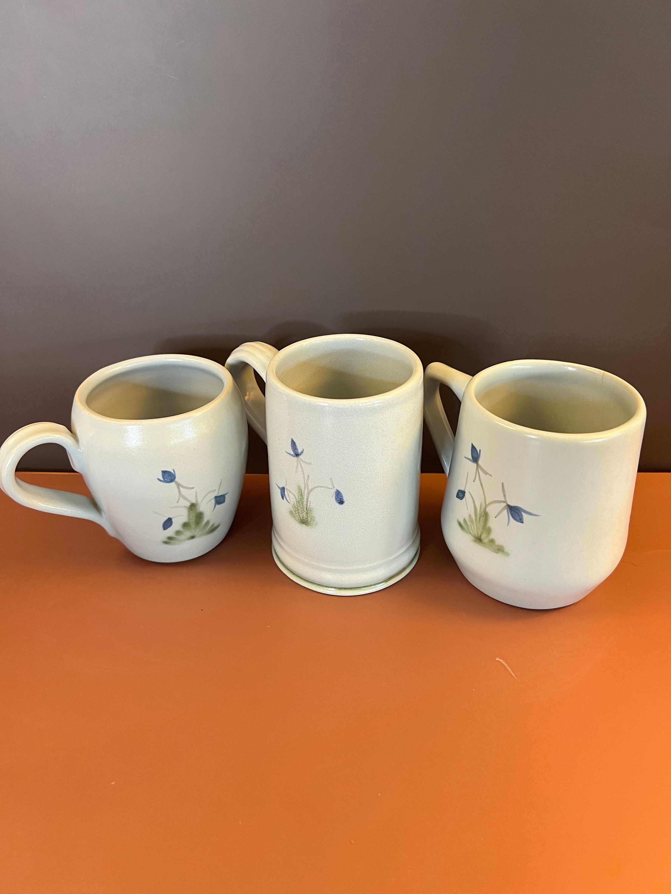 Three 3 Buchan Portobello Stoneware Pottery of Scotland Stoneware Mugs ...