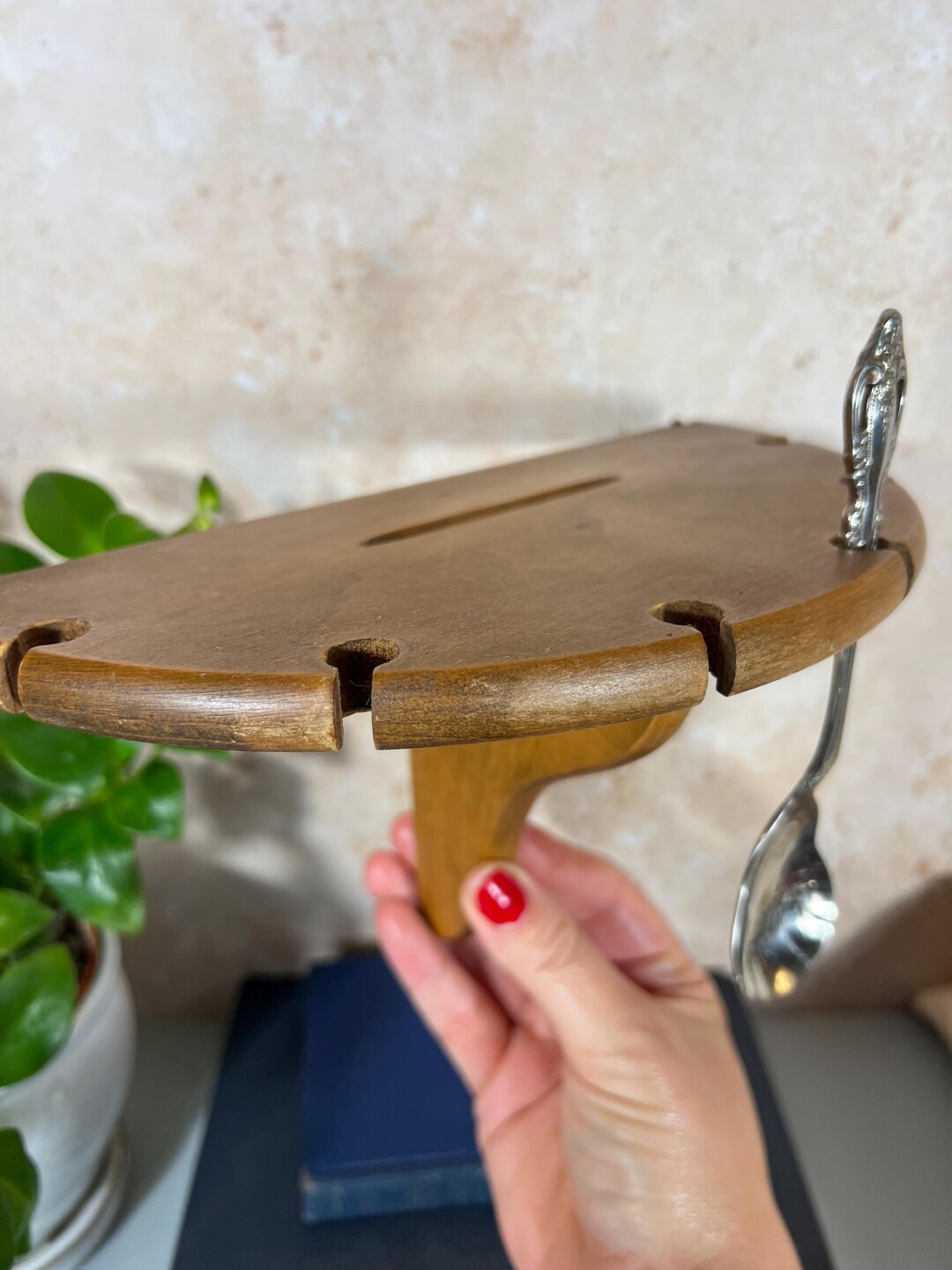 Wooden Spoon Racks. Half Round Shelves. Holds 5 Spoons. - Etsy