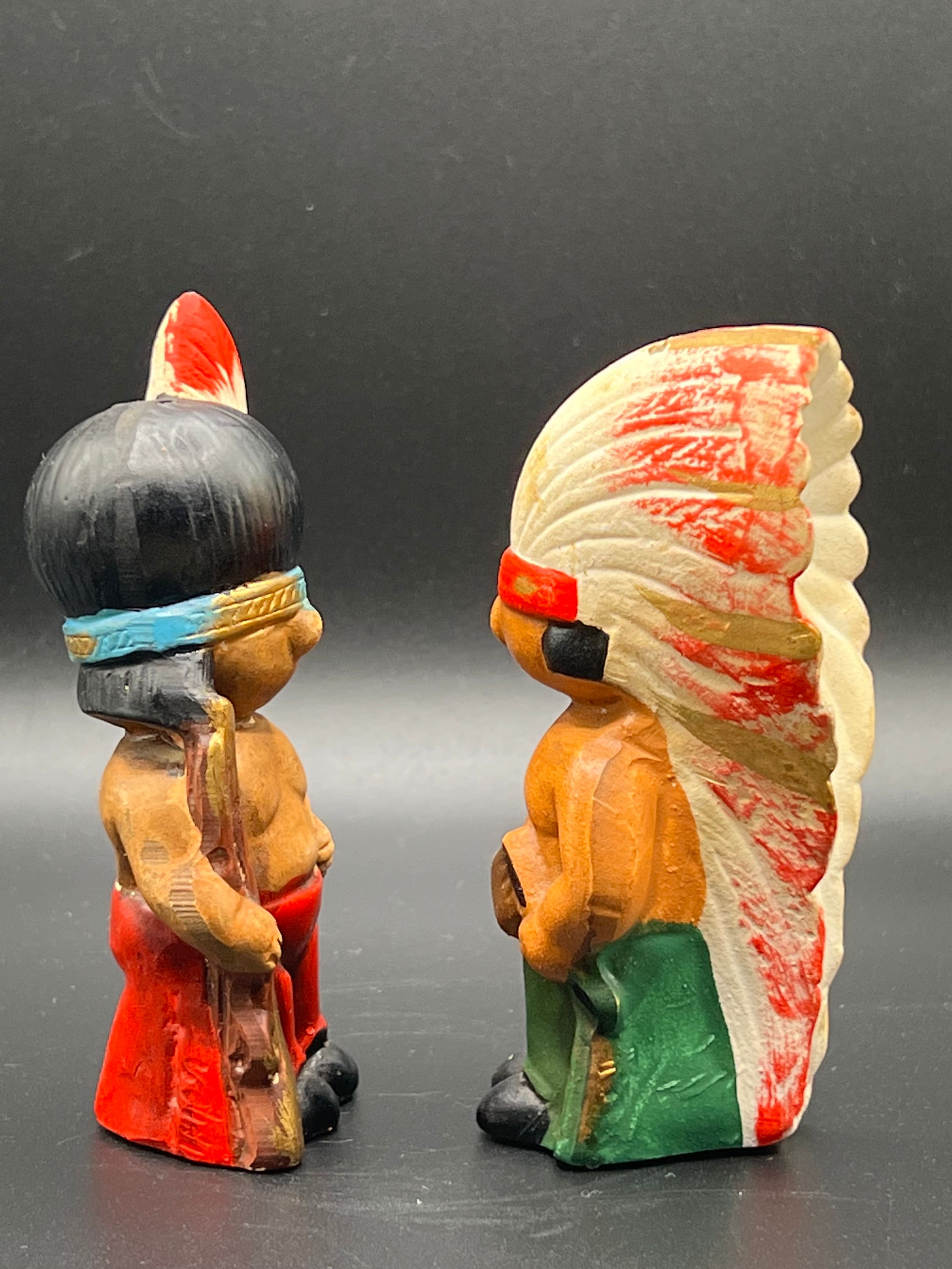 Indian Salt and Pepper Shakers Native American Salt and - Etsy