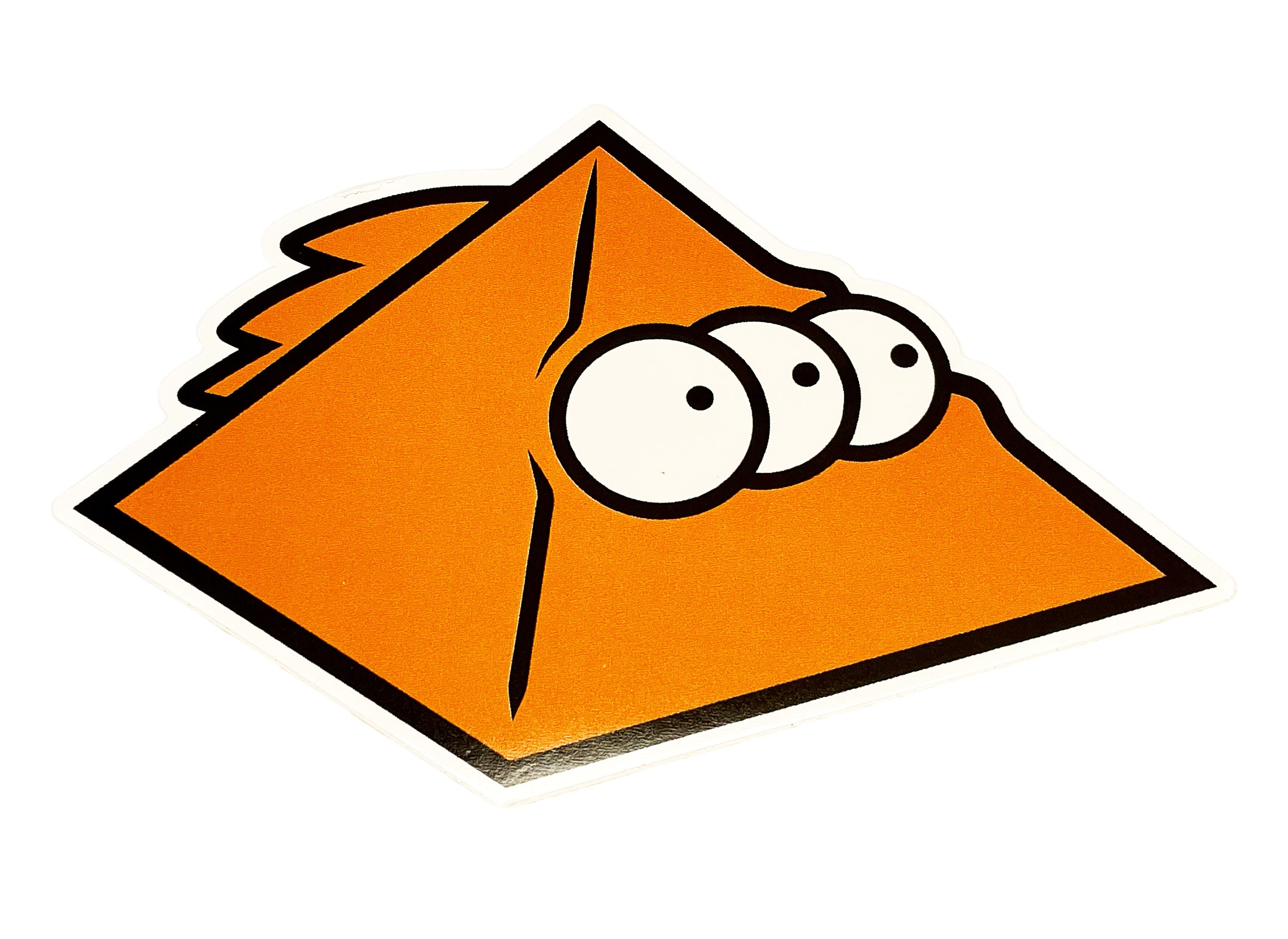 The Simpsons Blinky Fish 3 Eyed Pyramid 4"x4" Sticker - Etsy