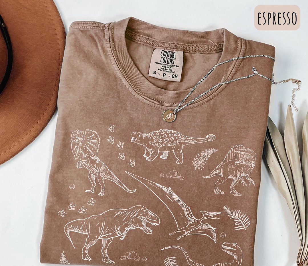 Dinosaur Vintage Style Shirt, Dinosaur World Tshirt, T-rex Dino Graphic ...