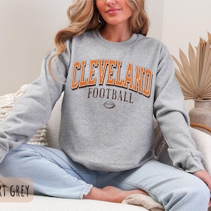 Vintage Cleveland Football Sweatshirt | Cleveland Fan Crewneck | the ...