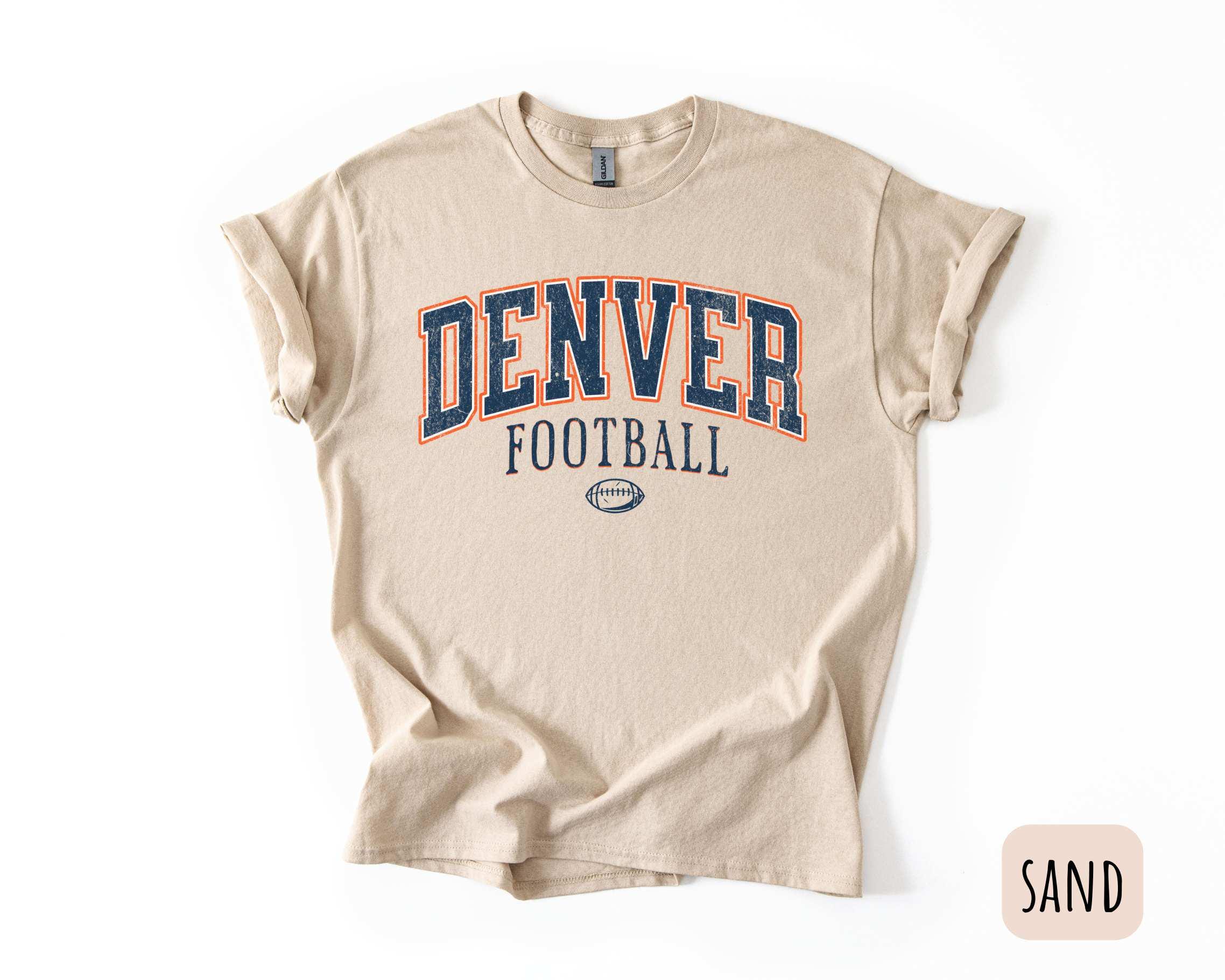 Vintage Denver Football Sweatshirt, Denver Football T-shirt, Football ...