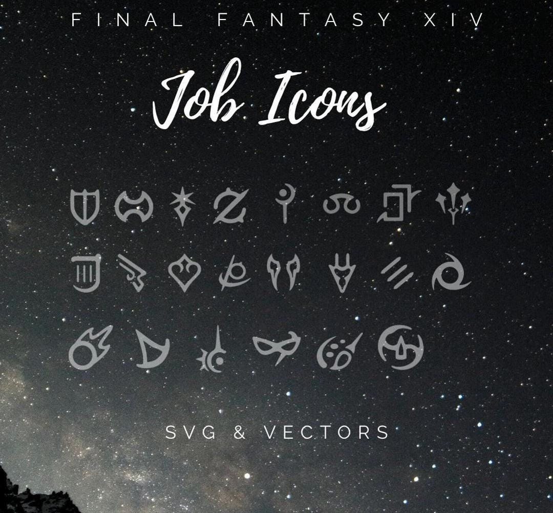 FFXIV Job Icons - SVG & PNG Digital File - Etsy