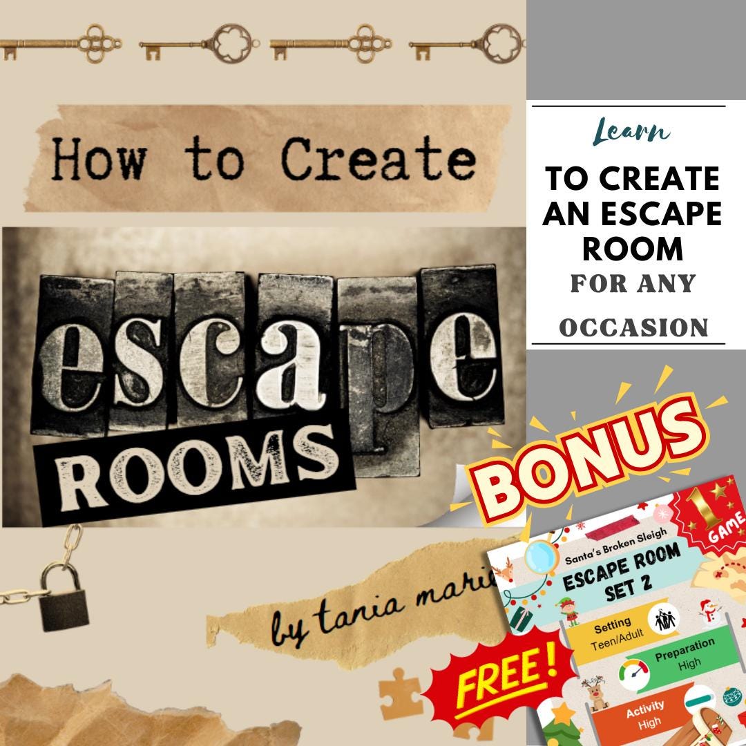 Create Your Own Escape Room Guide: Themes, Puzzles, and Characters - Etsy