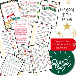 Christmas Scavenger Hunt | 5 Holiday Games for Kids (digital) - Etsy