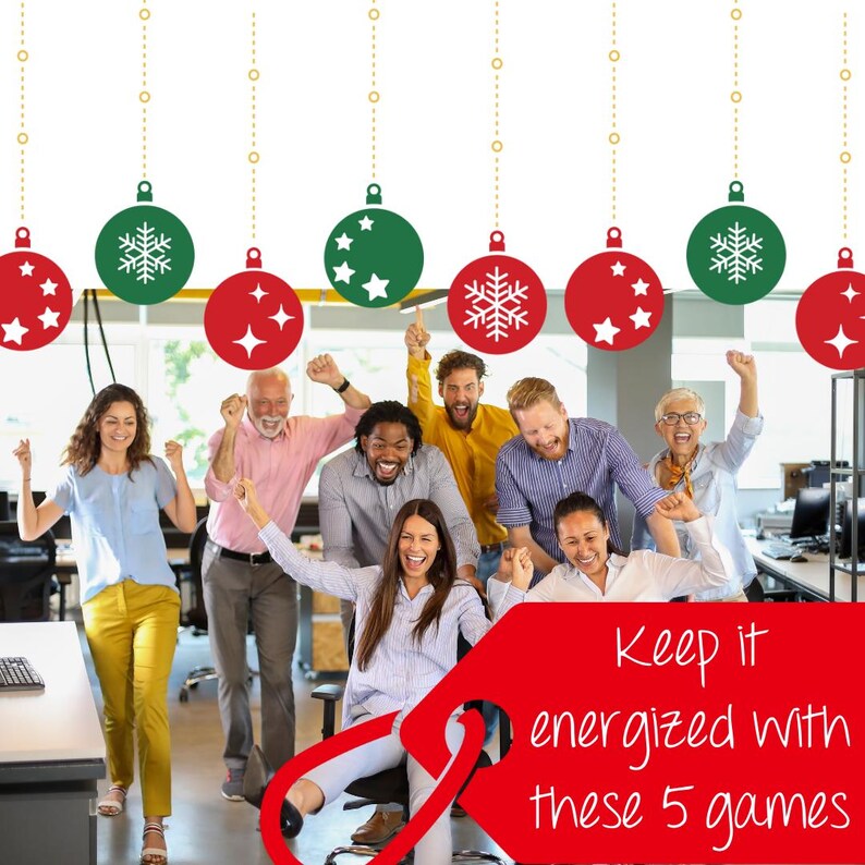 5 Low Prep Active Christmas Party Games for Team Challenge | Holiday ...